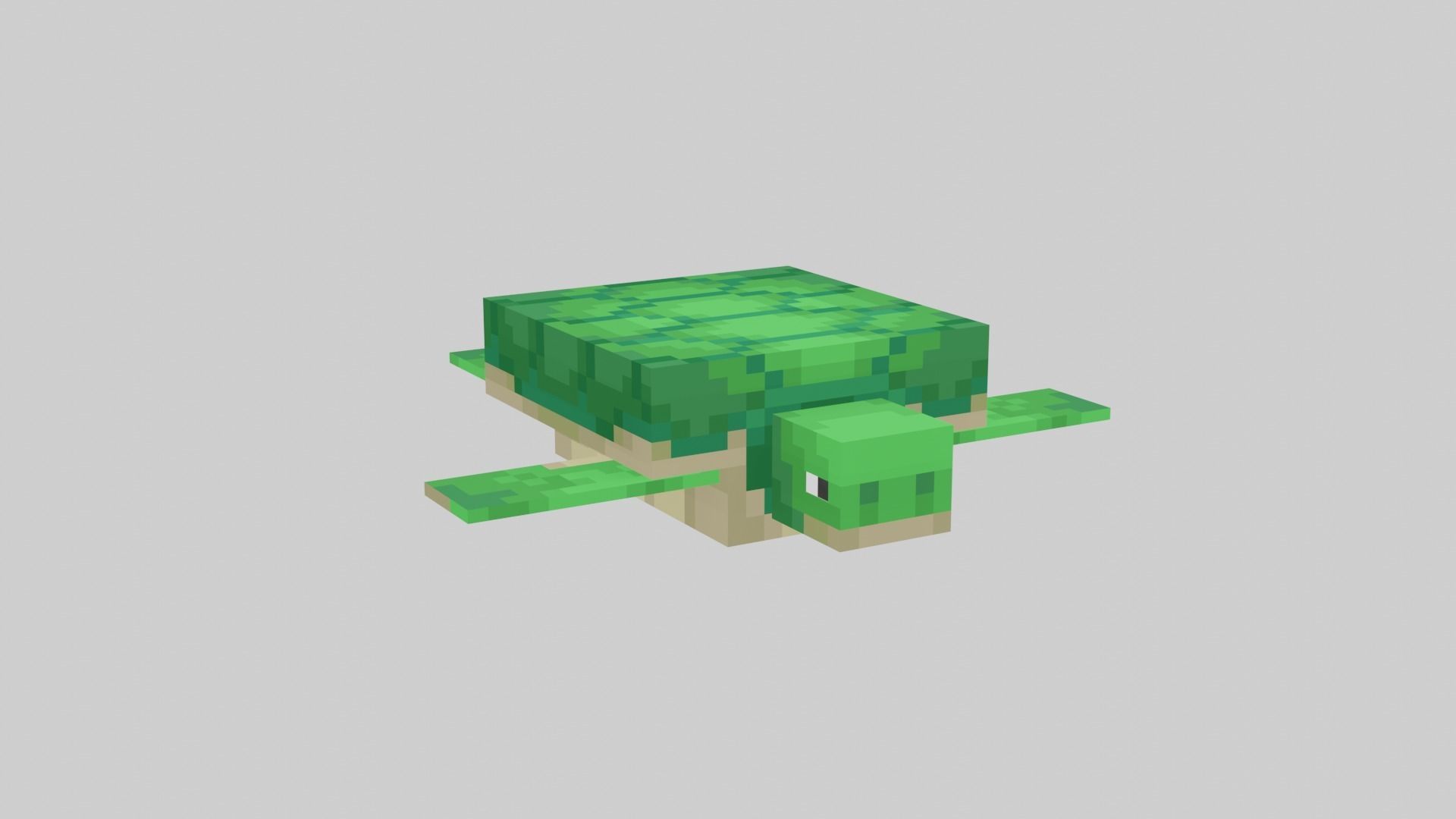 3D model Minecraft Turtle VR / AR / low-poly | CGTrader