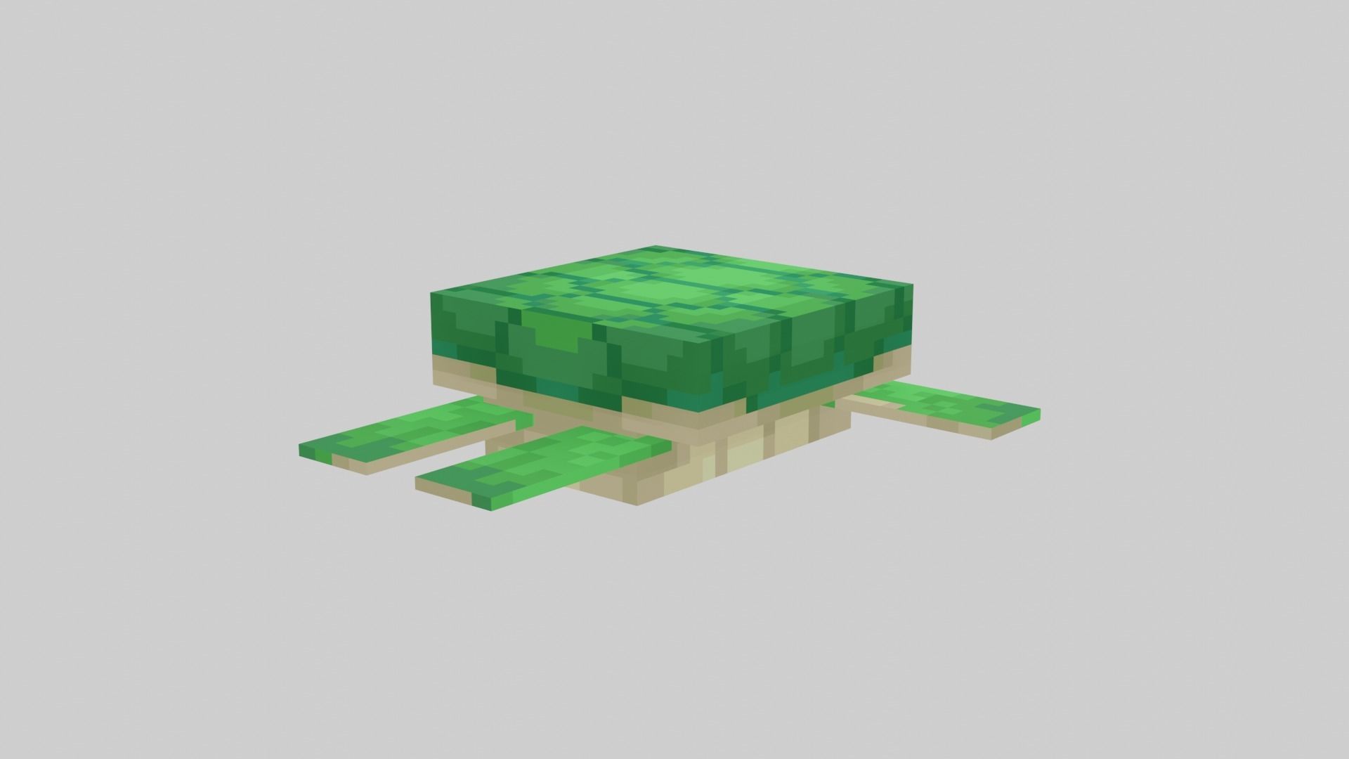3D model Minecraft Turtle VR / AR / low-poly | CGTrader