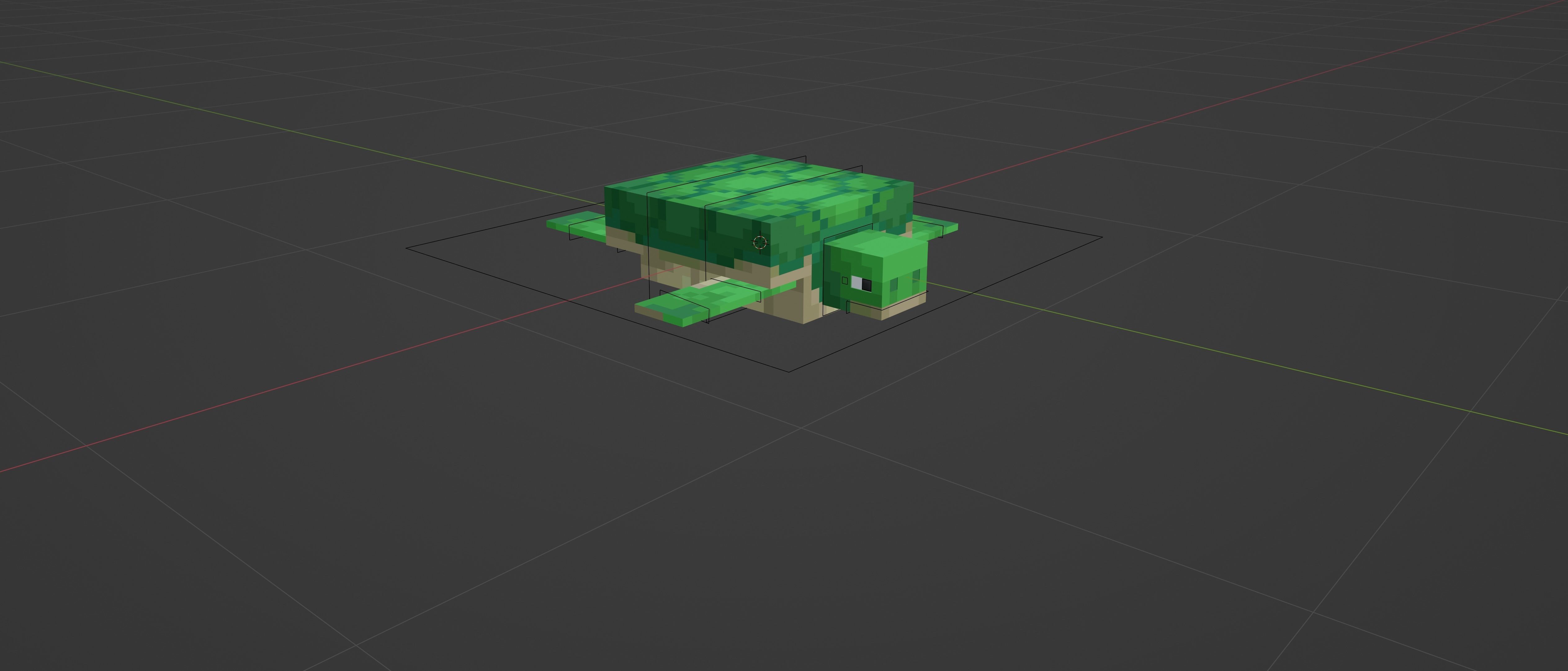 3D model Minecraft Turtle VR / AR / low-poly | CGTrader