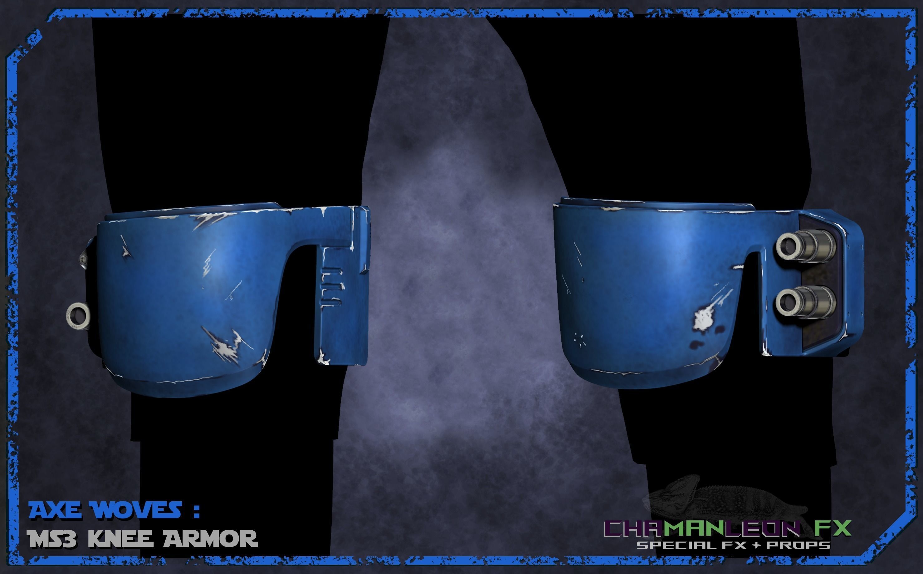 Axe Woves Bobf Knees The Mandalorian Cosplay Armor 3d Model 3d