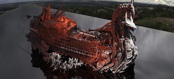 Kharon the Ferryman Water Kitbash 3 3D model | CGTrader