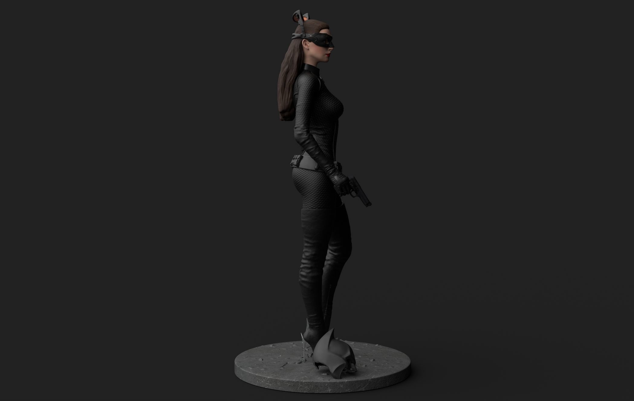Catwoman Selina Kyle 3D model 3D printable | CGTrader