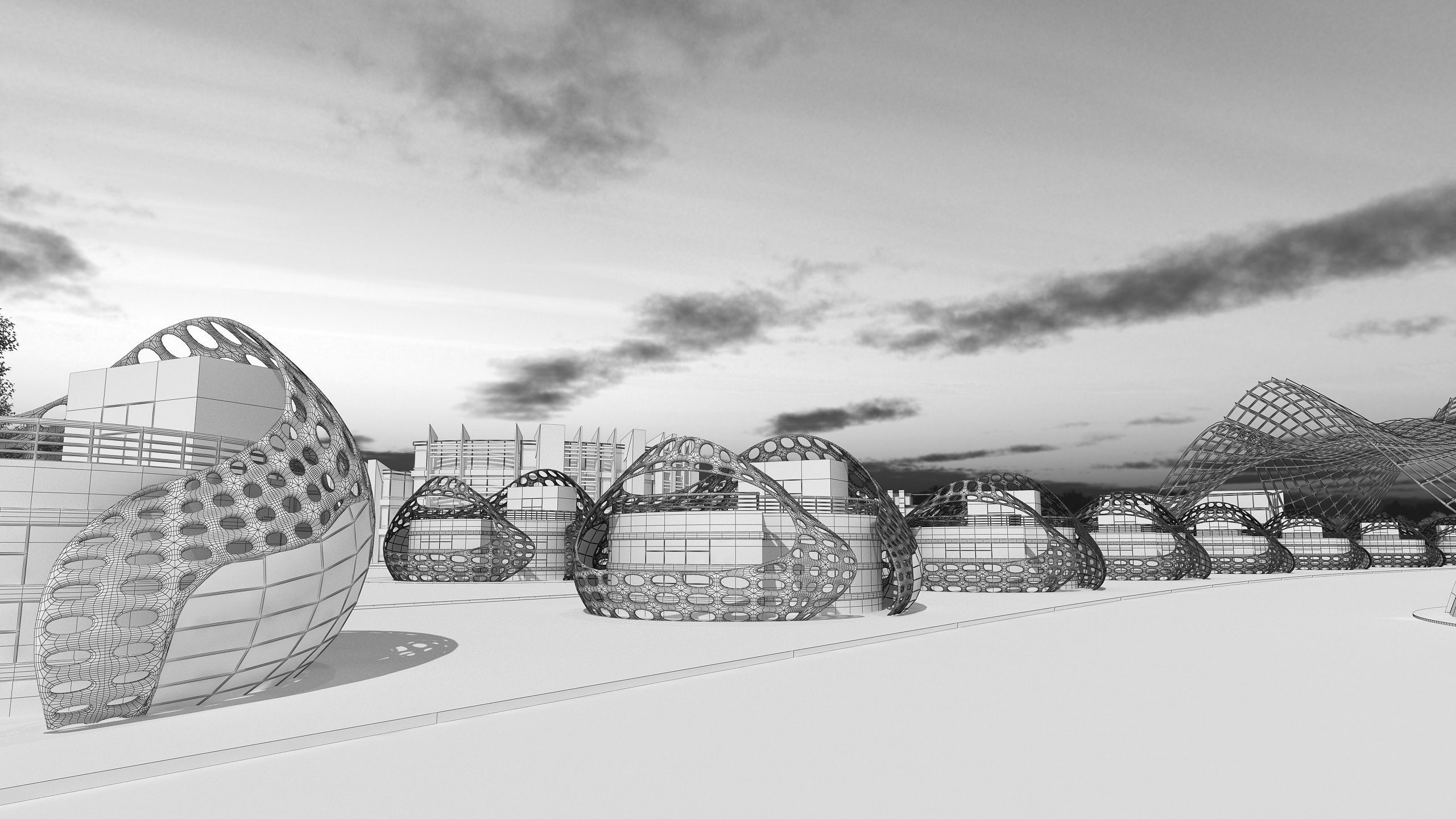 0179 - Tourist Resort Architecture 3D Project - 2D Drawing 3D model ...