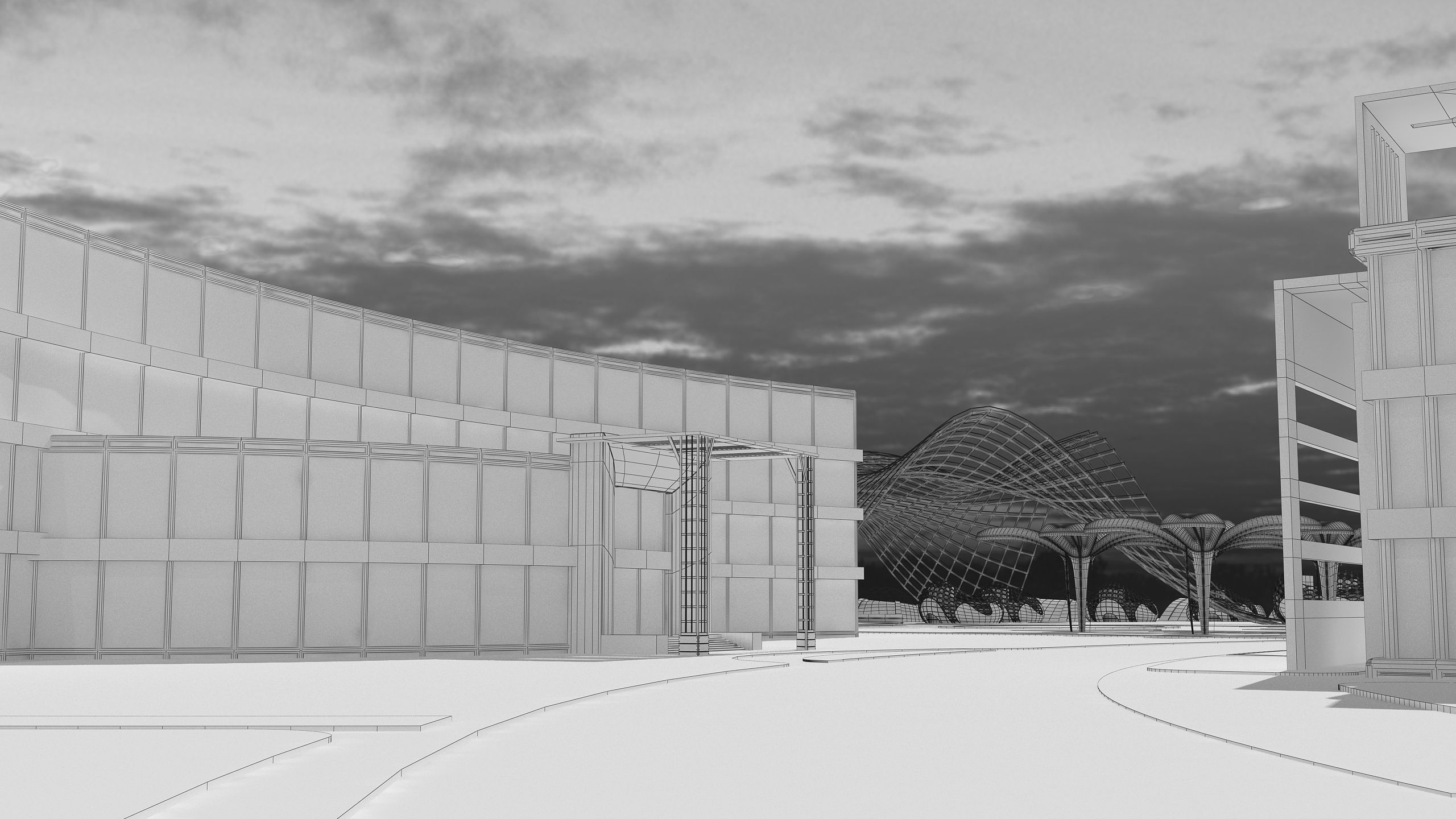 0179 - Tourist Resort Architecture 3D Project - 2D Drawing 3D model ...