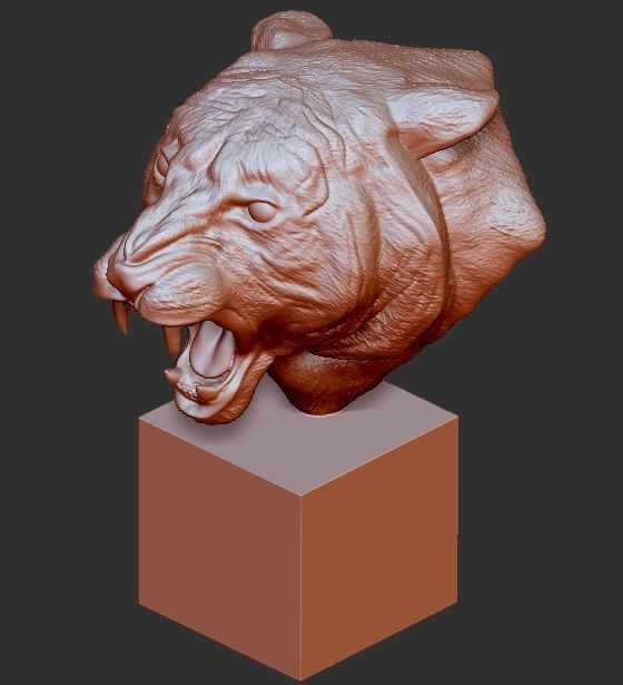 Tiger 3D print model 3D model 3D printable | CGTrader