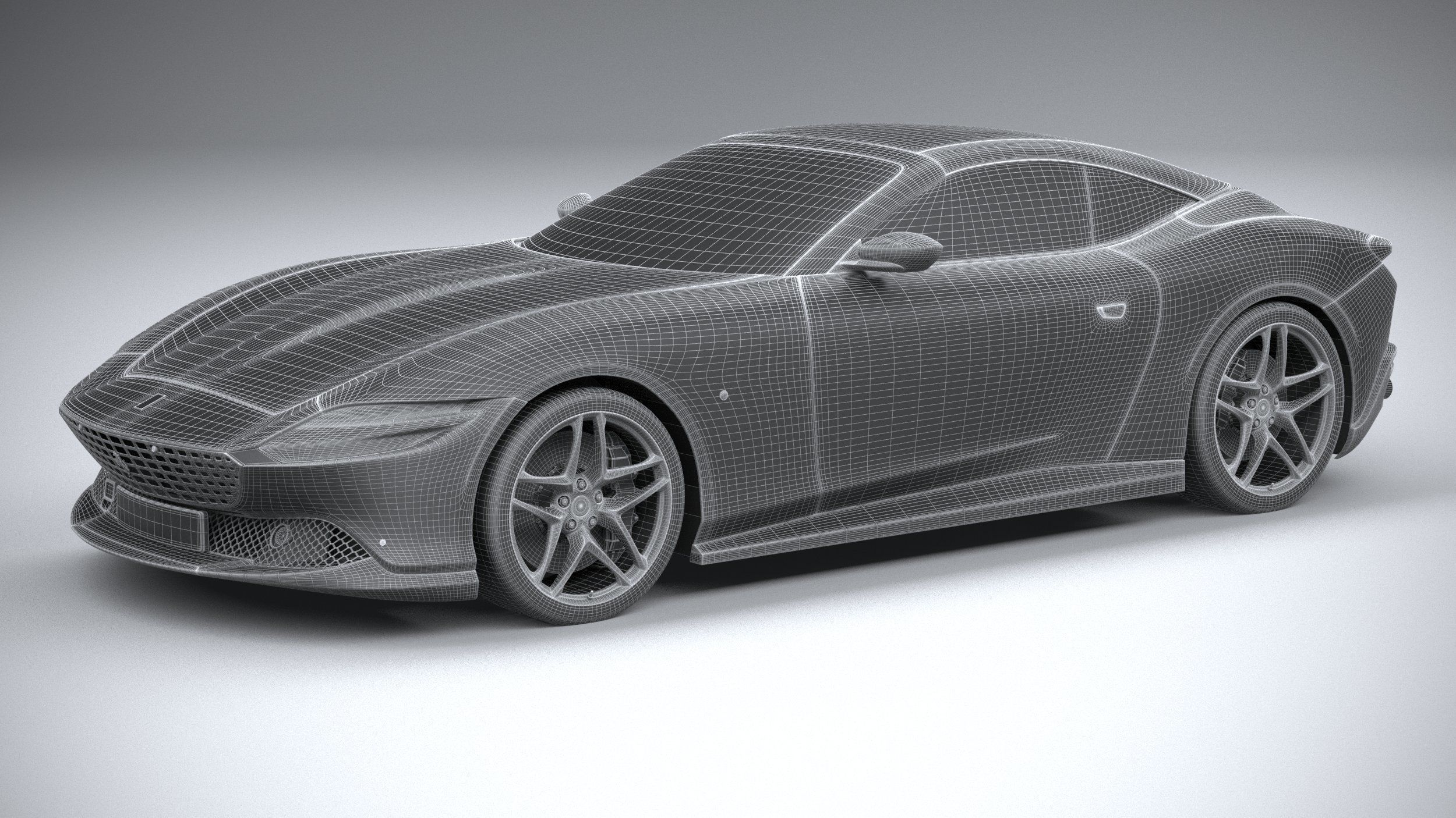 Ferrari Roma Spider 2024 3D model | CGTrader