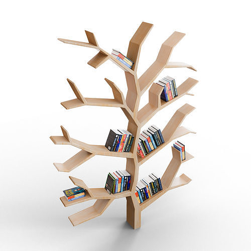 3D model Tree Book Shelf VR / AR / low-poly | CGTrader