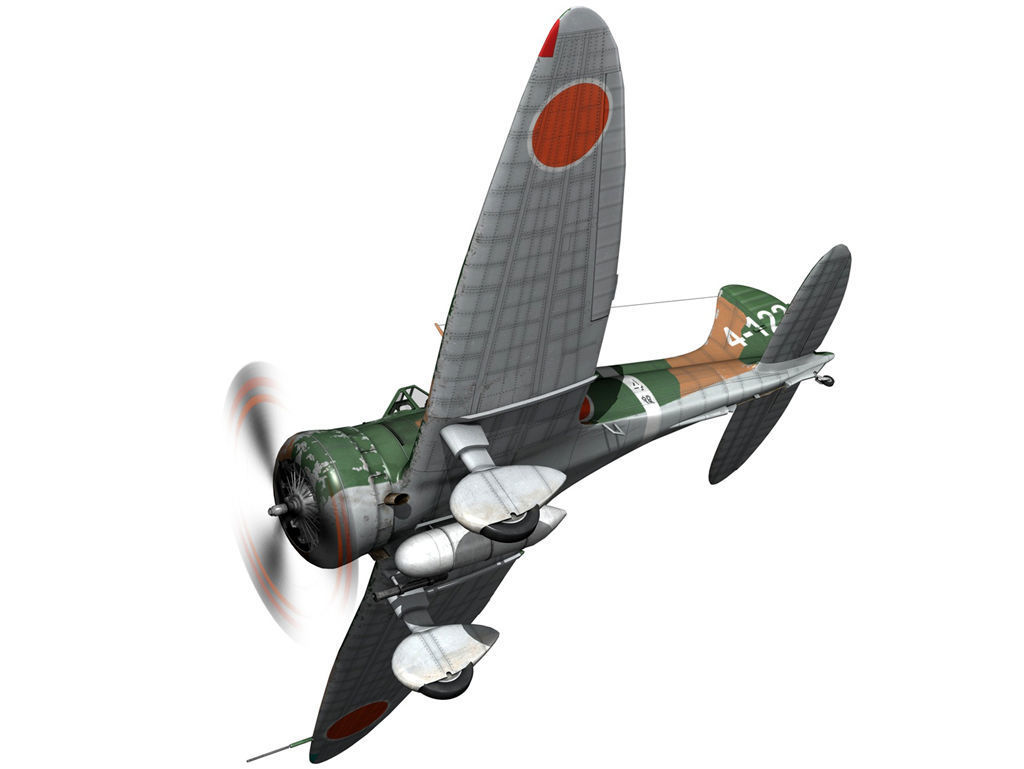 Mitsubishi A5M2 Type96 - Claude 3D model | CGTrader