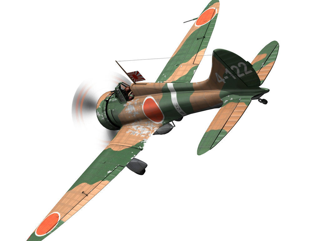 Mitsubishi A5M2 Type96 - Claude 3D model | CGTrader
