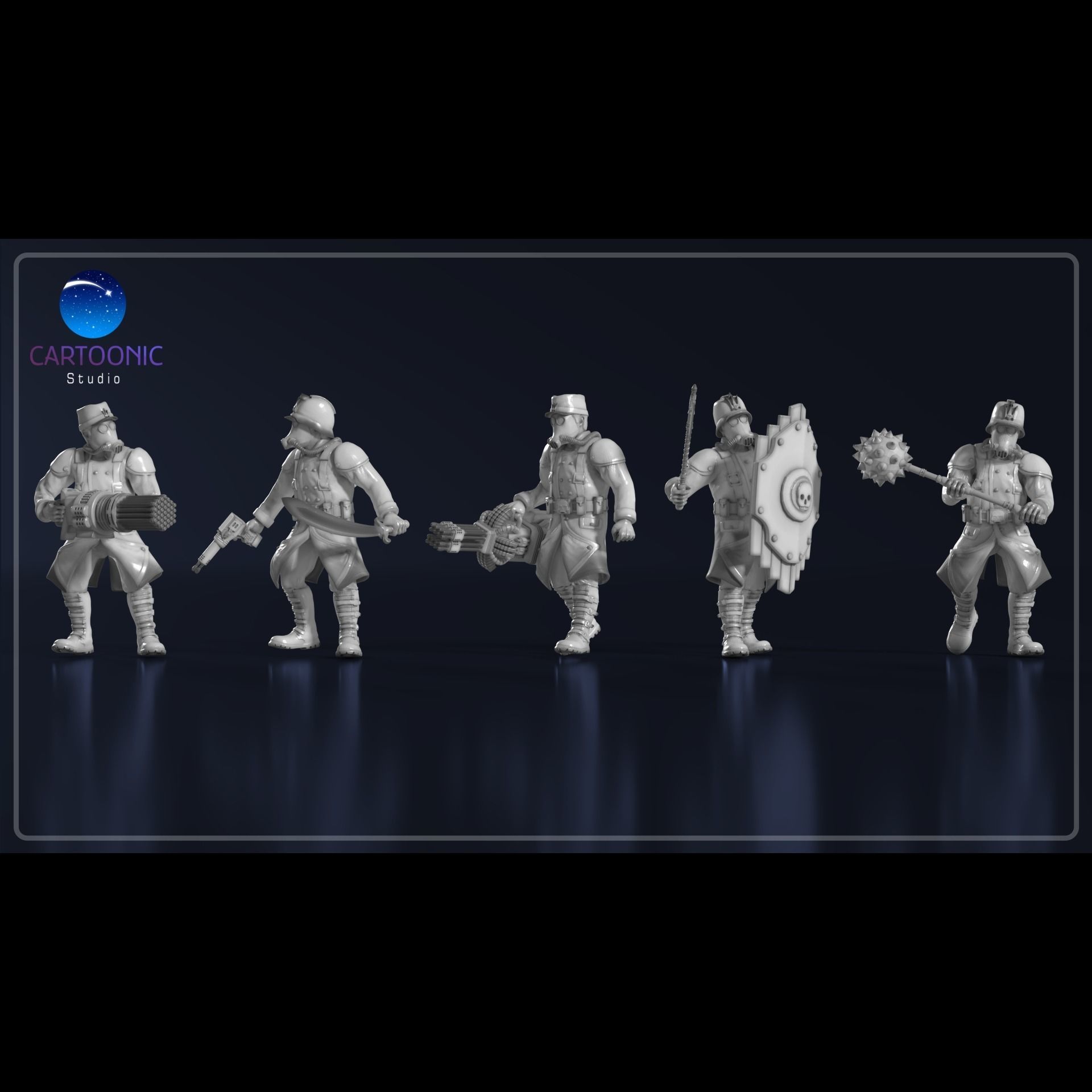 Guards Corps Set 01 3D model 3D printable | CGTrader