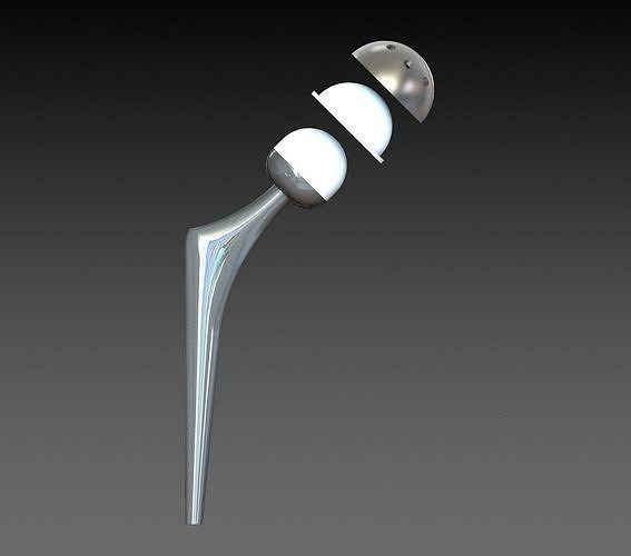 hip prosthesis 3D model 3D printable | CGTrader