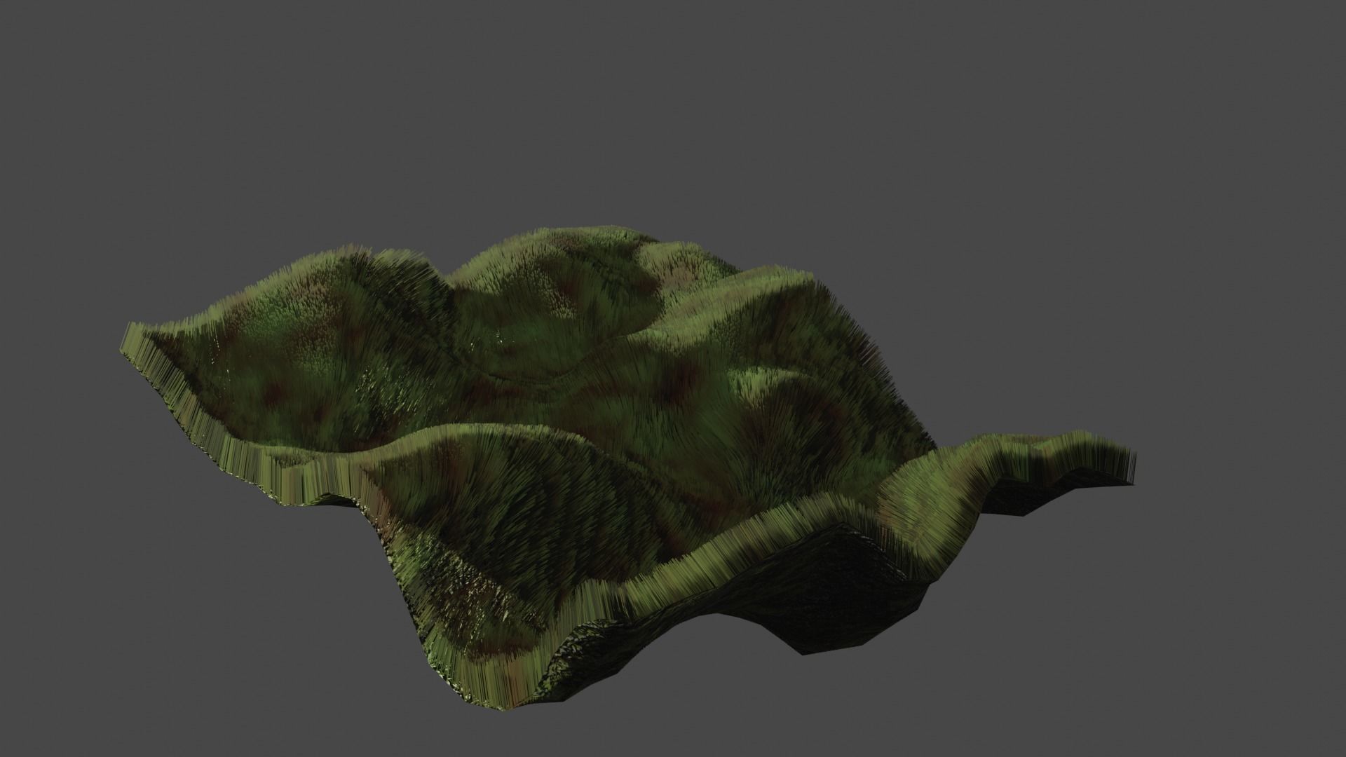 grossy land 3D model | CGTrader