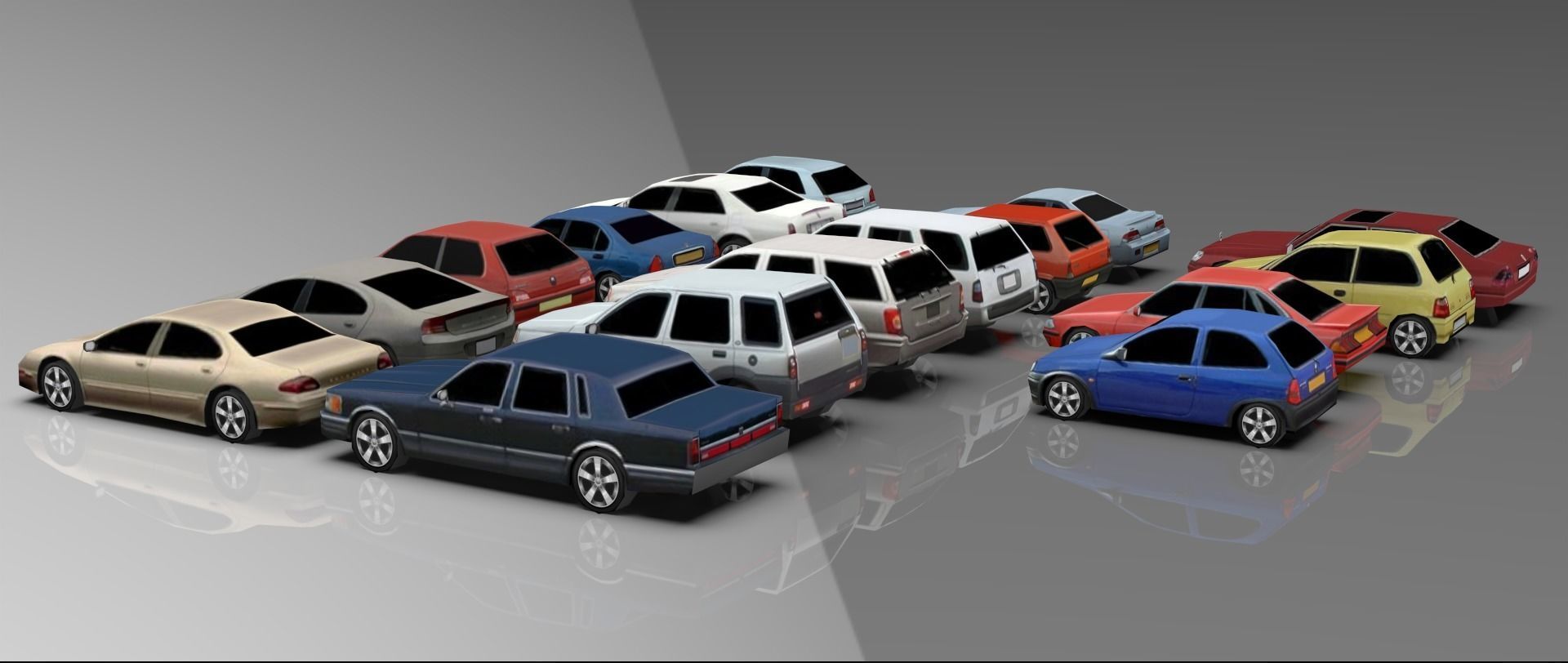 3D model Low-Poly cars VR / AR / low-poly | CGTrader