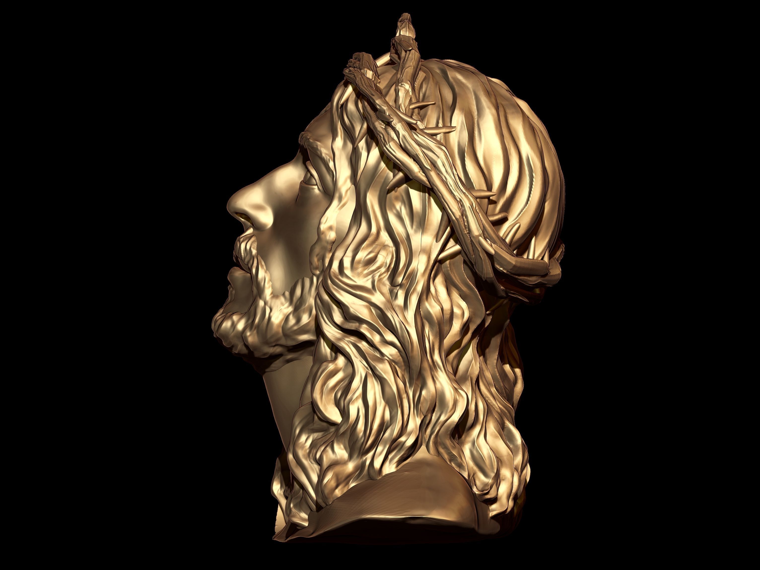 Jesus Christ 3D bust 3D model 3D printable | CGTrader