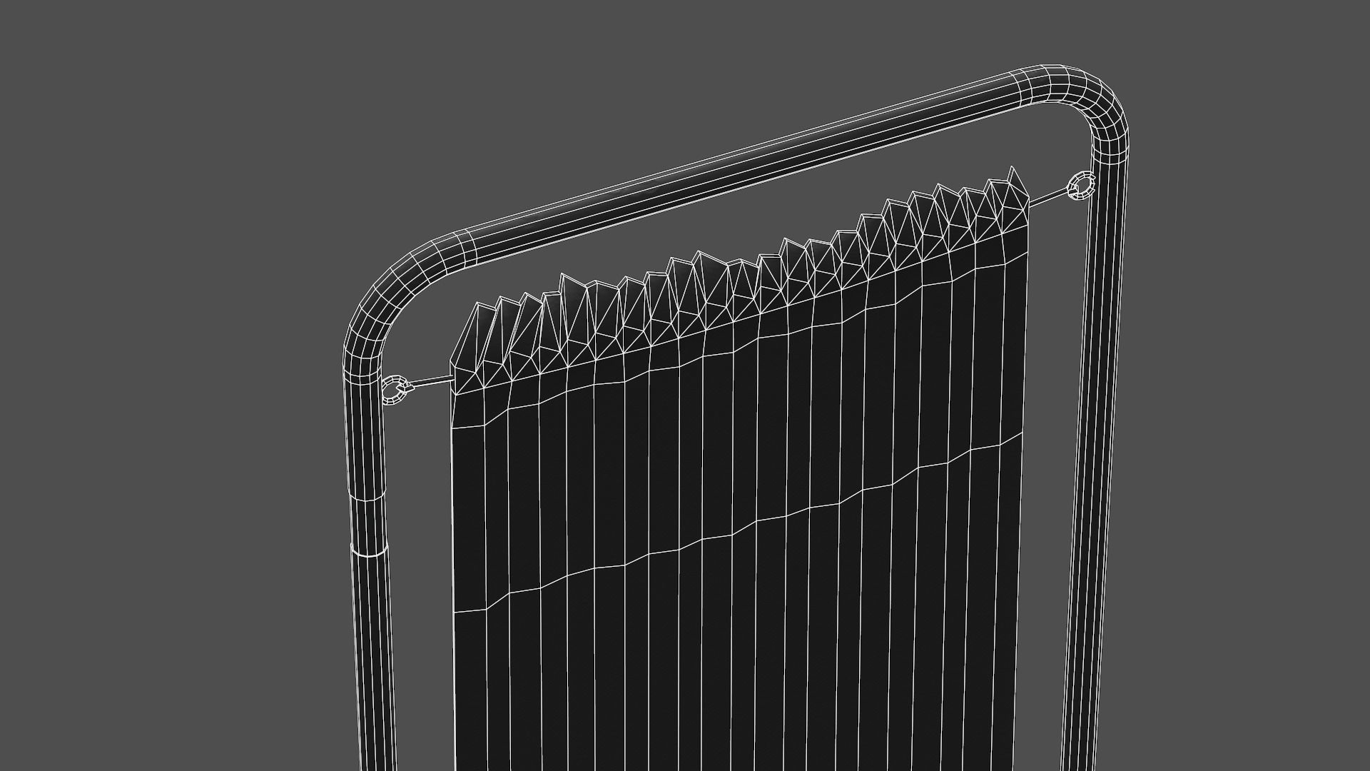 3D model Old Modular Medical Privacy Screen - PBR Game Ready VR / AR ...