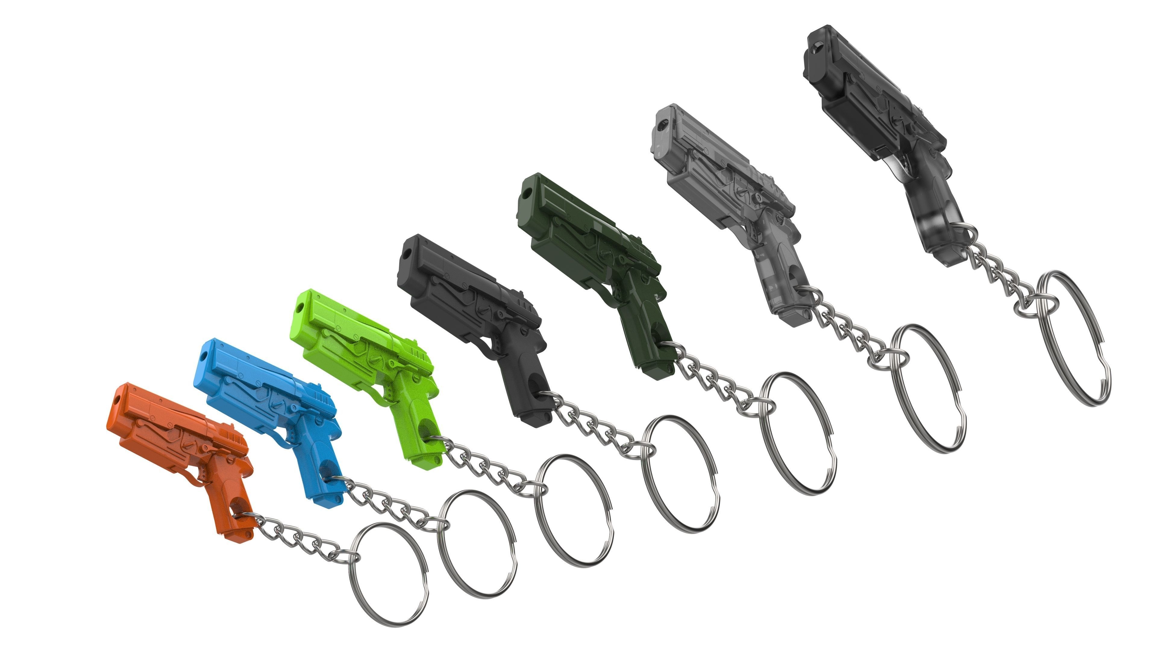 Keychain - 10mm Pistol - Fallout 4 - Printable - STL 3D model 3D ...