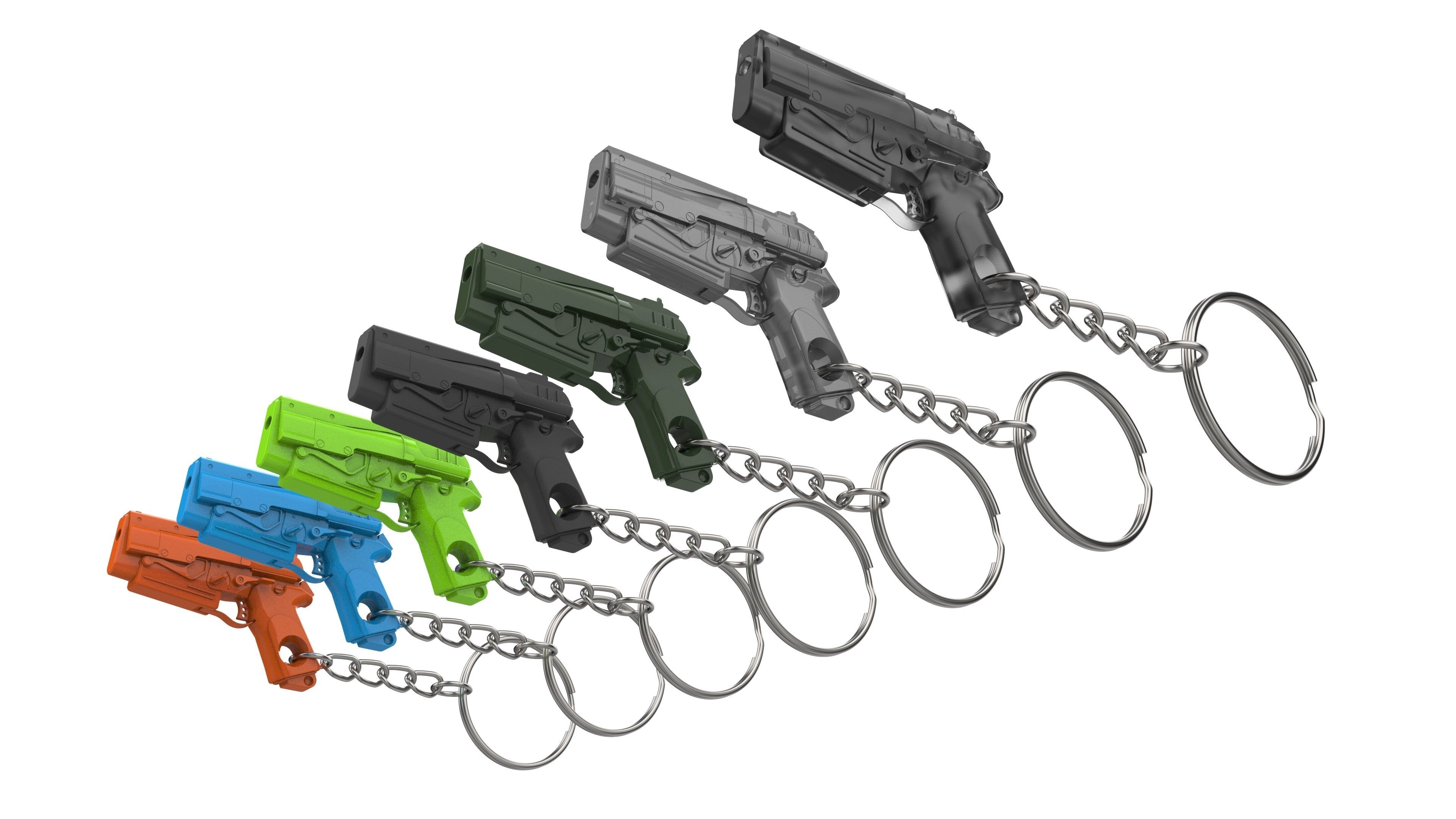 Keychain - 10mm Pistol - Fallout 4 - Printable - STL 3D model 3D ...