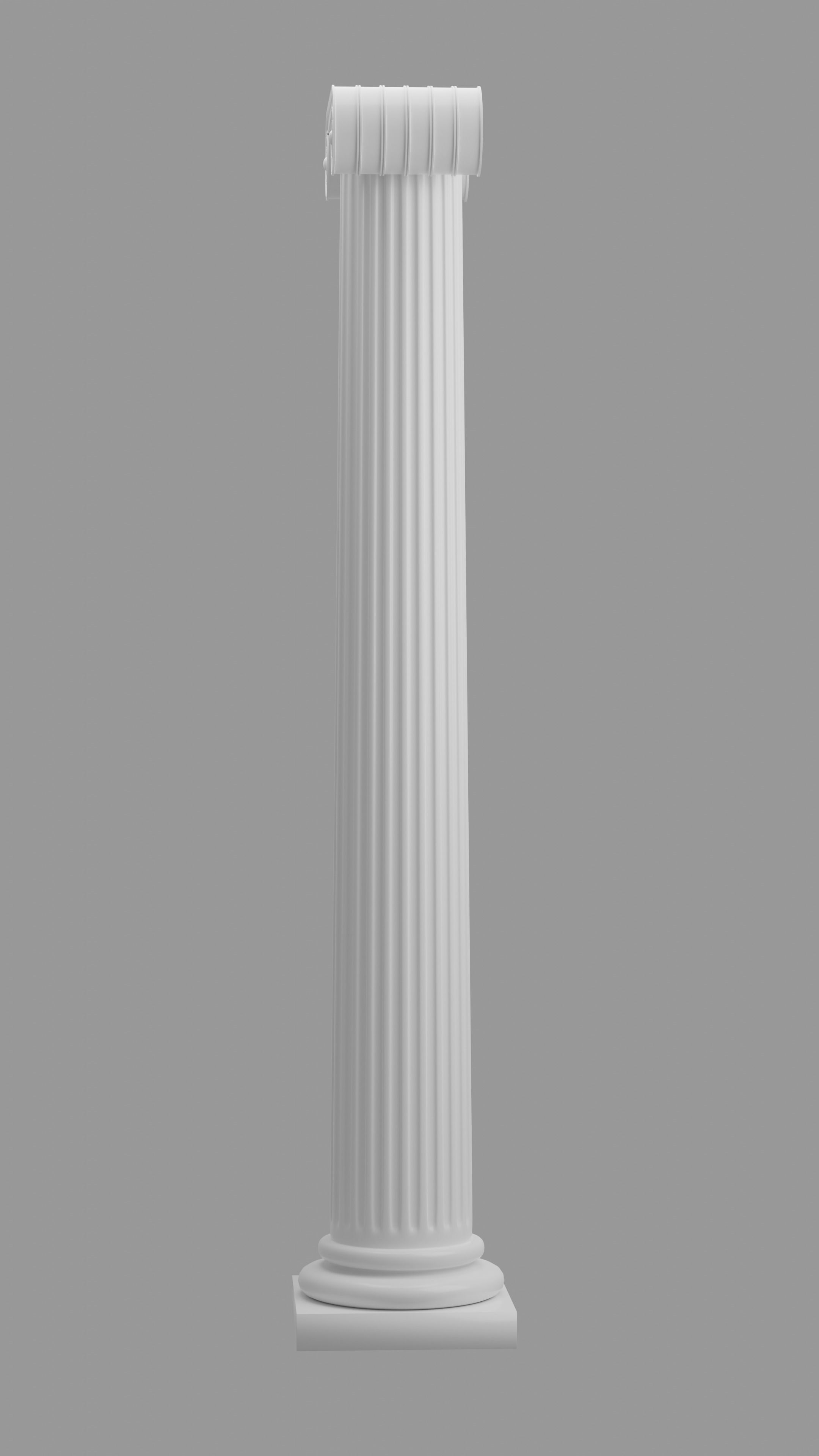 Ionic Column 3d Model Cgtrader