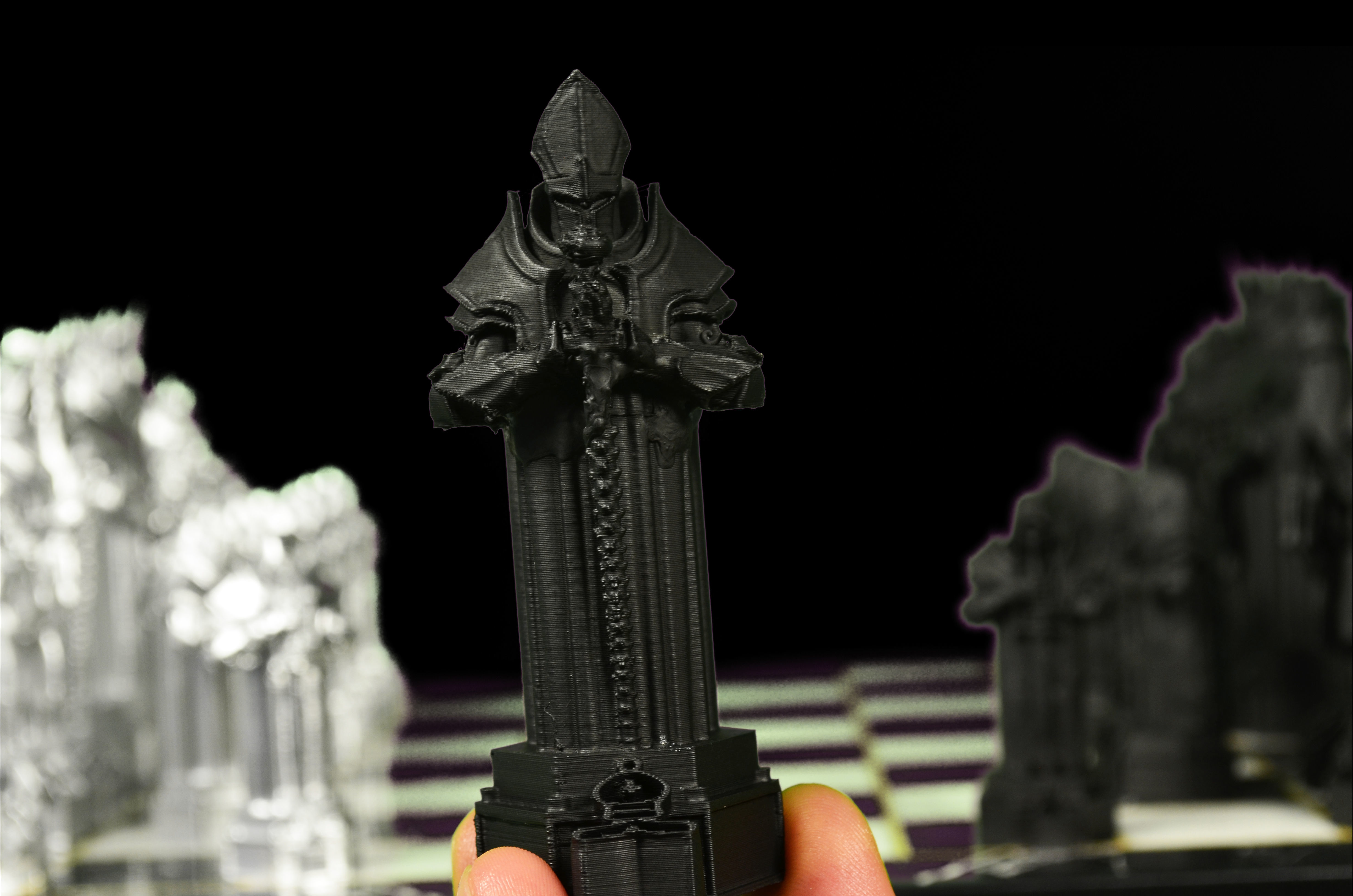 Knight - Crusader V2 Chess Set - 6 Chess Pieces 3D model 3D printable ...