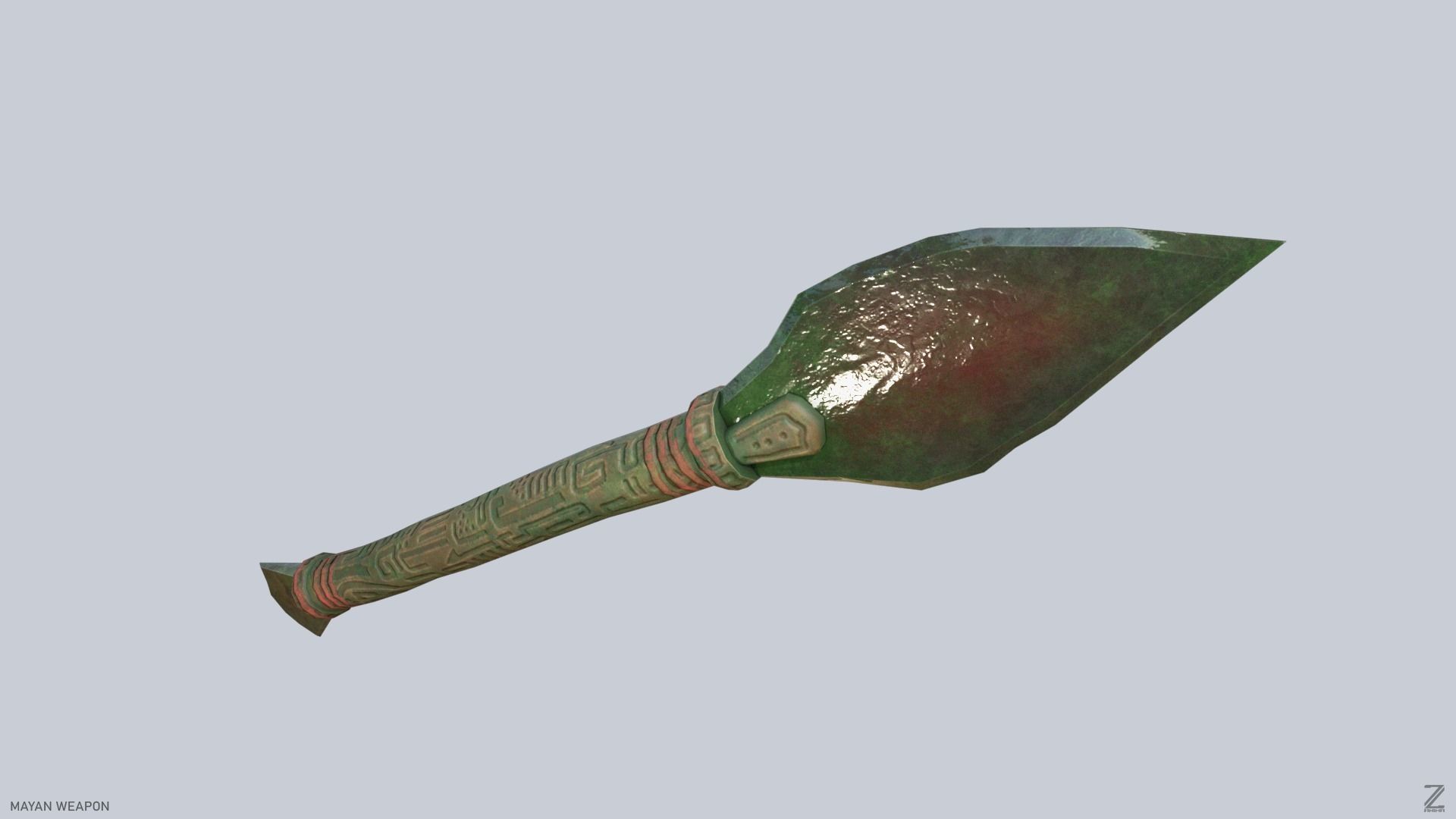 3D model Mayan weapon VR / AR / low-poly | CGTrader
