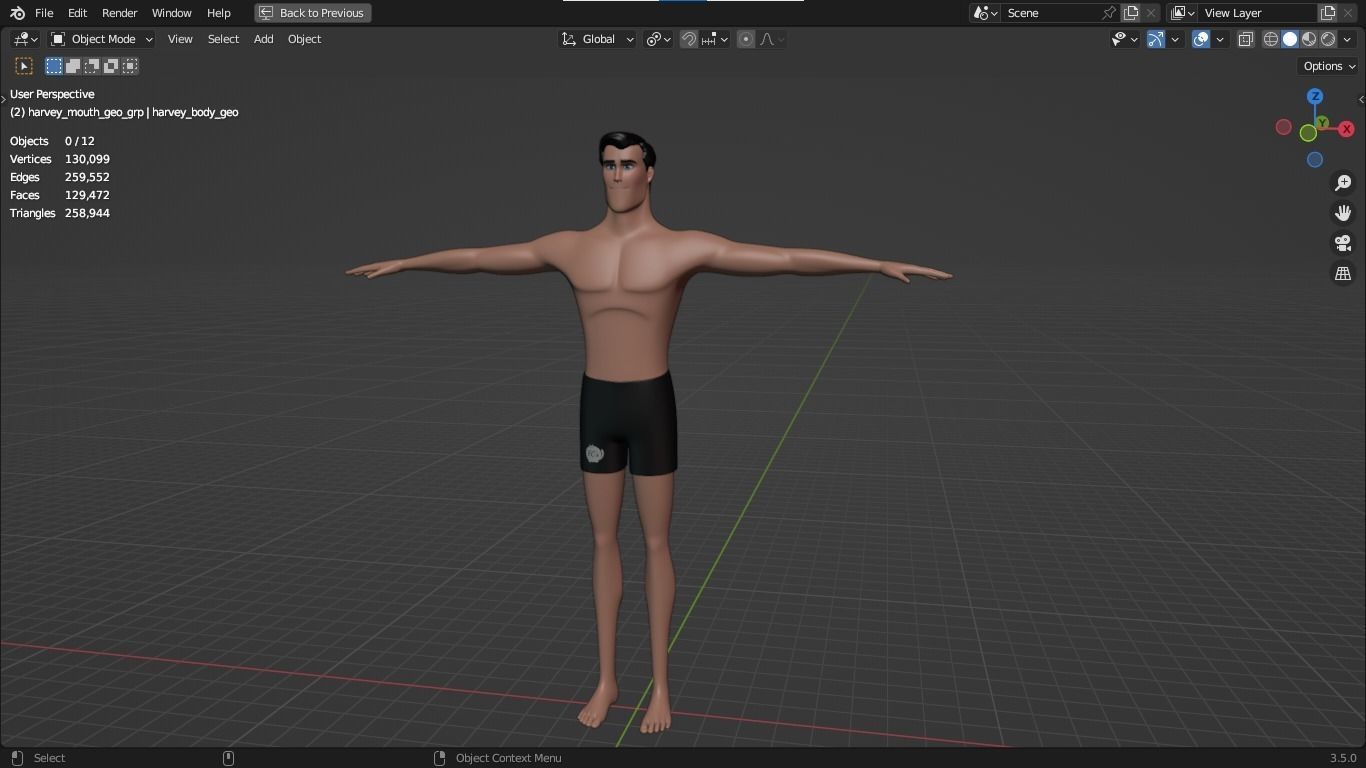 Harvey Stylized Male Character 3D model | CGTrader