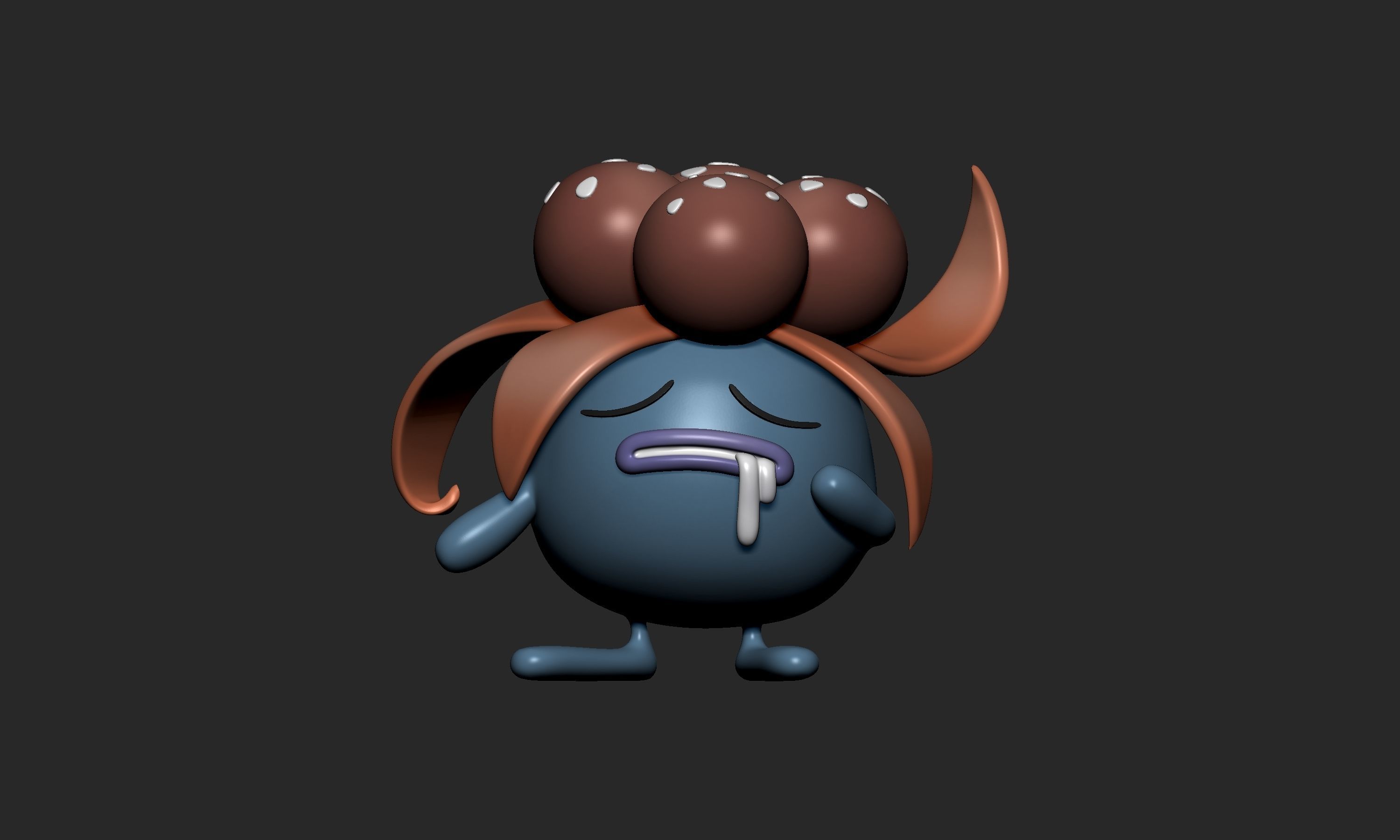 Pokemon - Gloom with 2 poses 3D model 3D printable | CGTrader