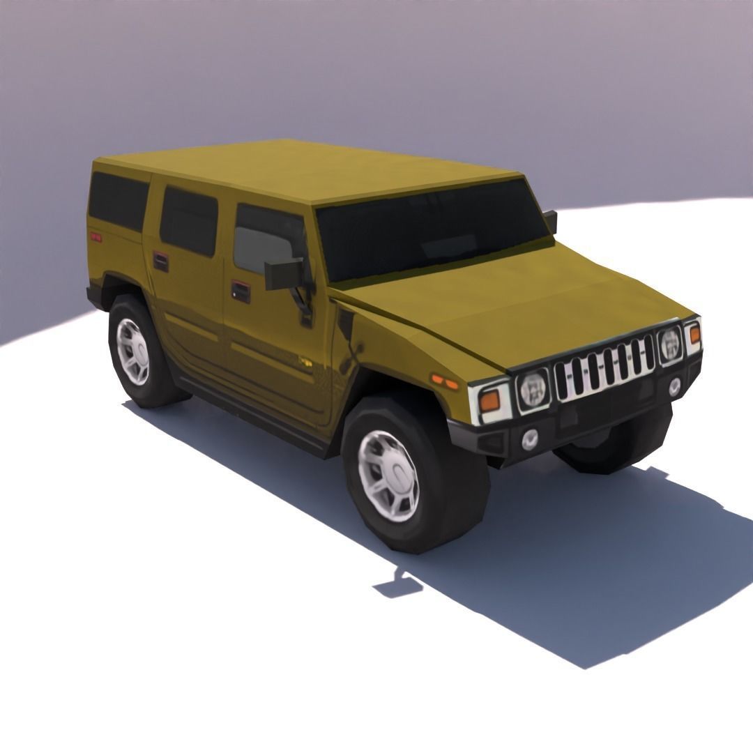 3D model Hummer Lowpoly VR / AR / low-poly | CGTrader