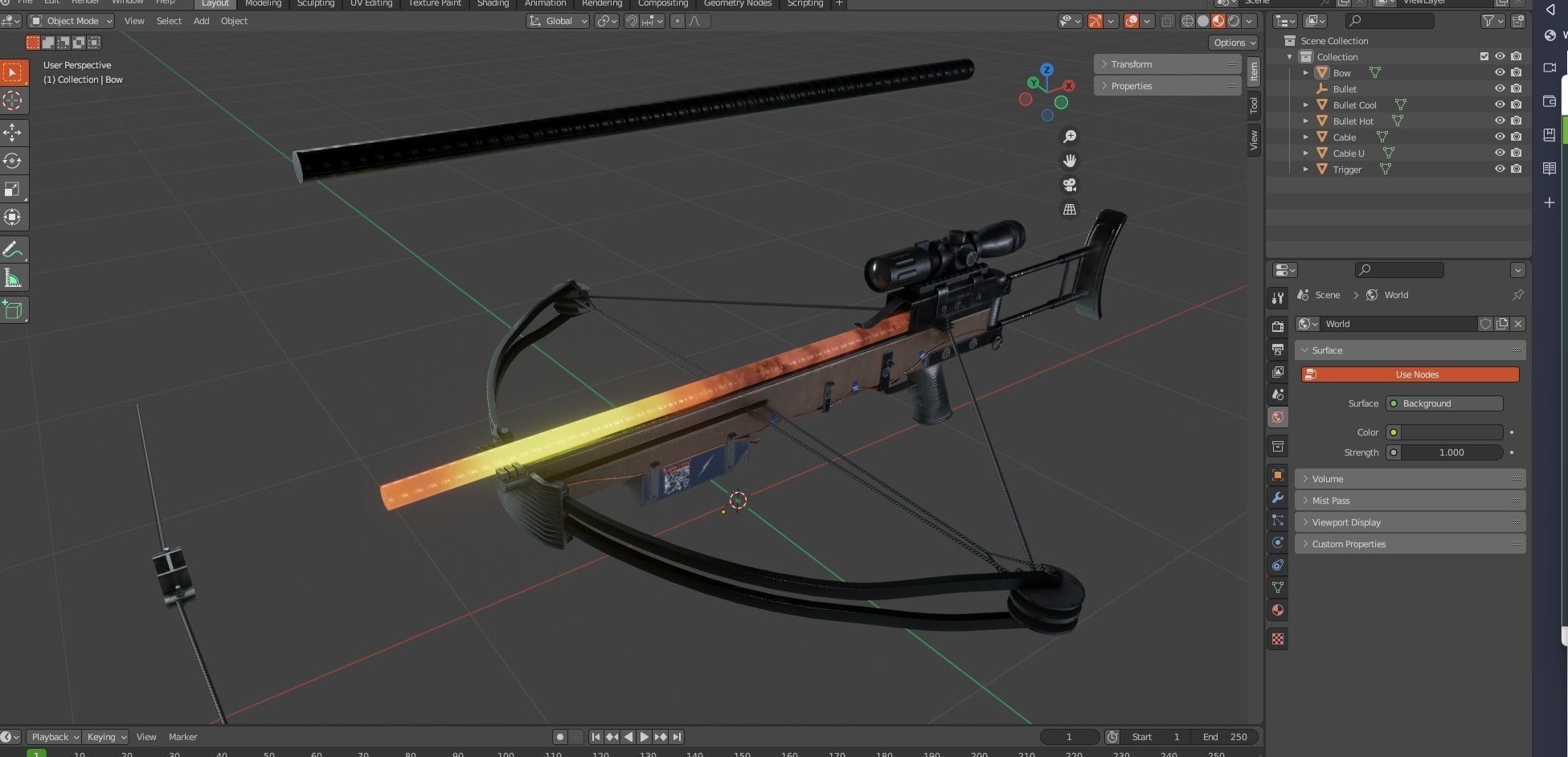 3D model Rebar Crossbow VR / AR / low-poly | CGTrader