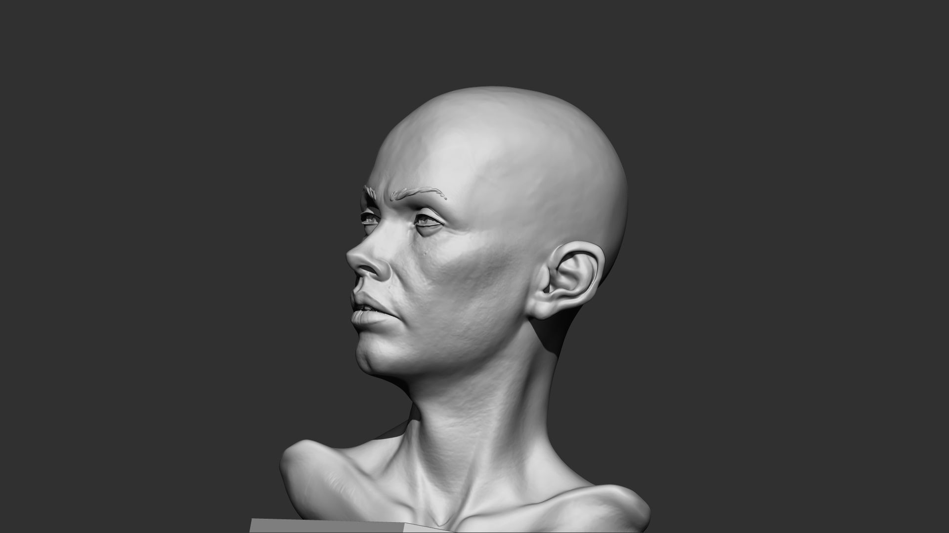Female Face 3dPrint 3D model 3D printable | CGTrader