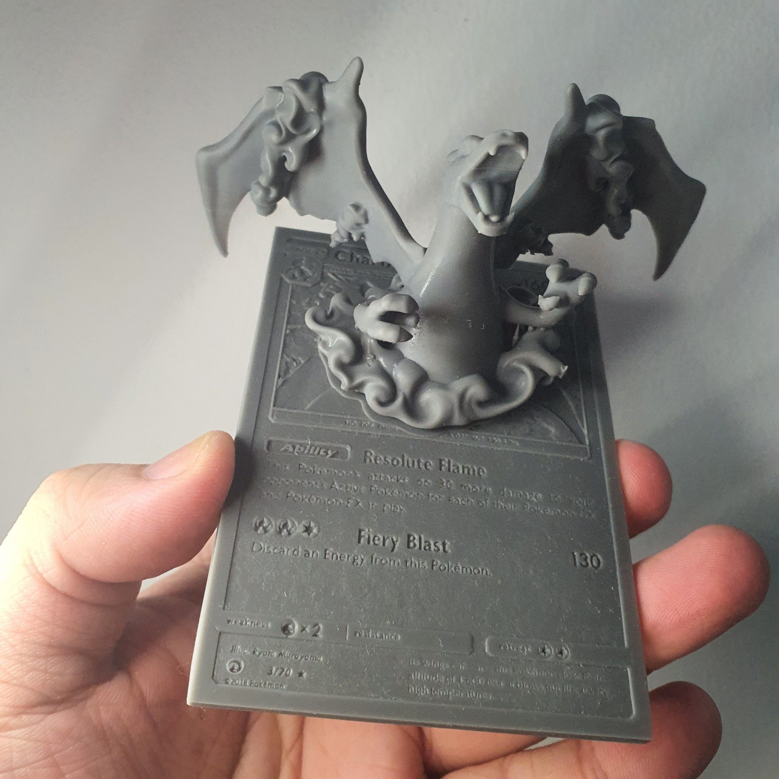 Charizard 4D Card Fan Custom 3D Printing File Pokemon 3D model 3D ...