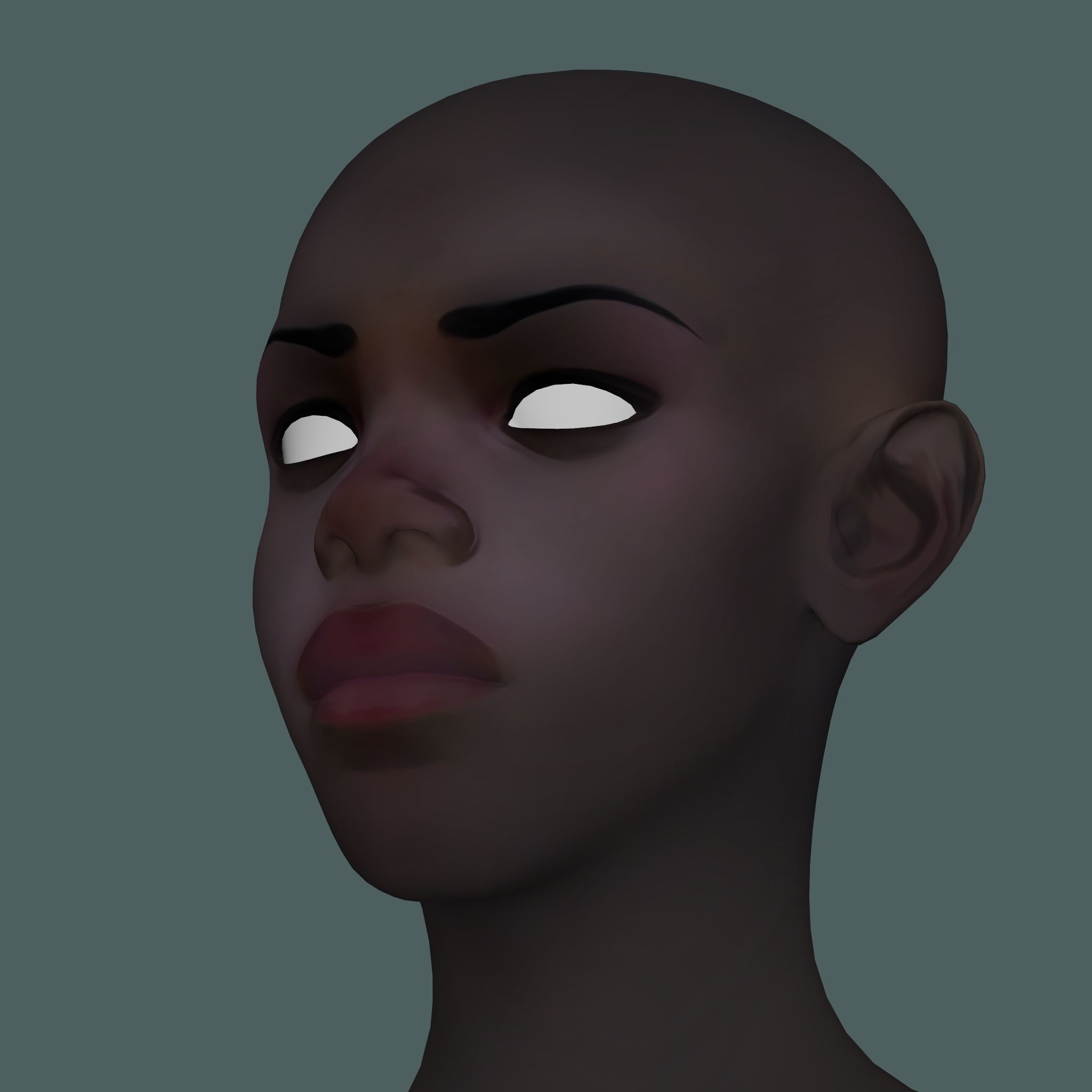 3D model Stylized black woman character 2 VR / AR / low-poly | CGTrader