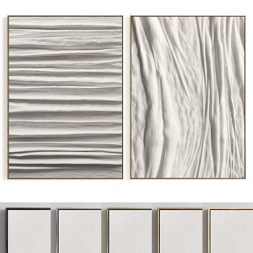 3D model Plaster Two Photo Frame 206 VR / AR / low-poly | CGTrader