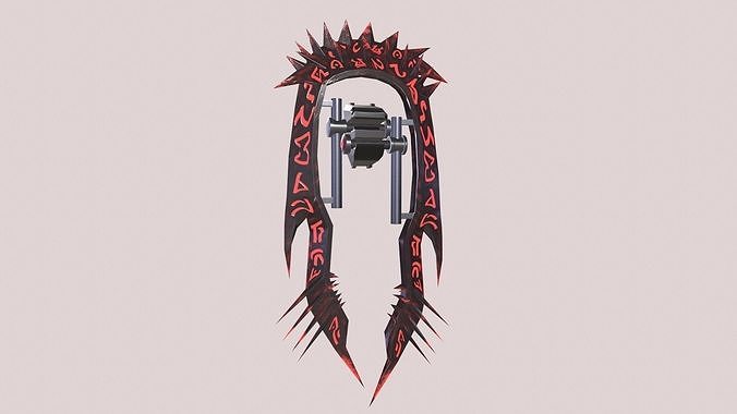 3D model Runic double blades VR / AR / low-poly | CGTrader