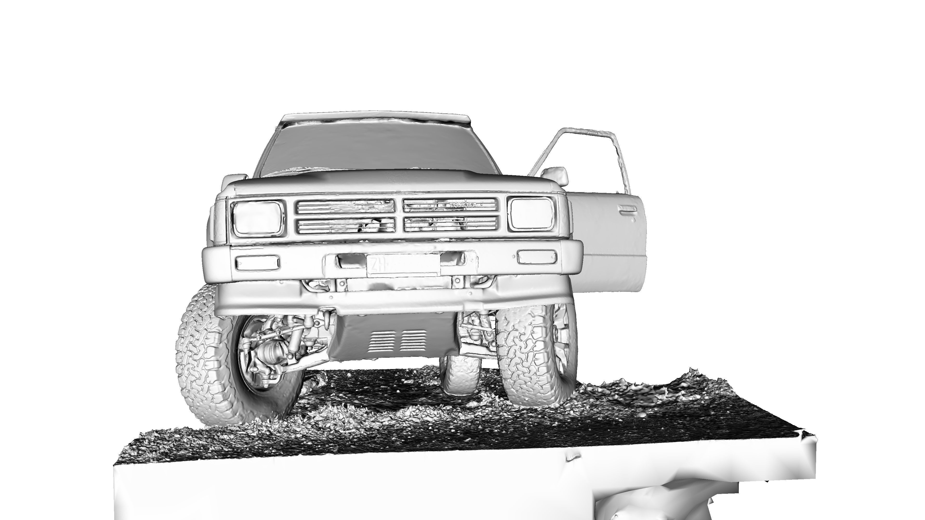 3D model Toyota 4Runner Hilux Surf 1st gen 1988 Photogrammetry VR / AR ...