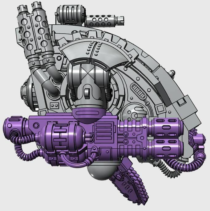 MECHA KNIGHT RETINUE THORAX 3D model 3D printable | CGTrader