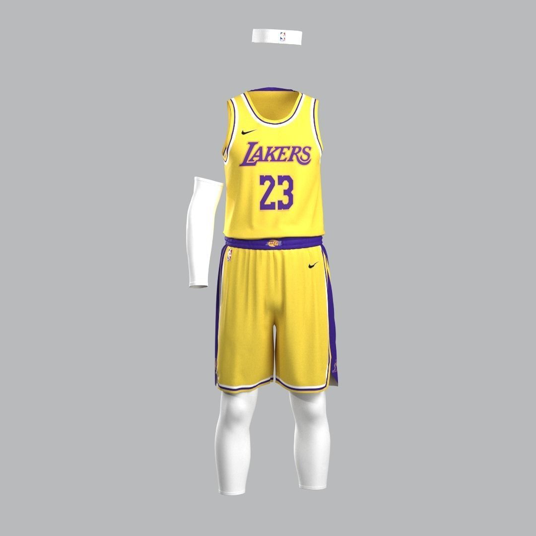 Lakers Basketball Jersey 3D model | CGTrader