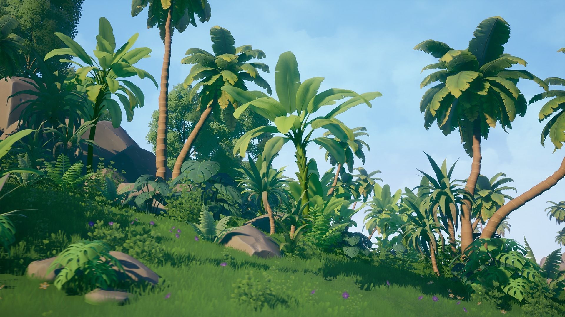 3D model Stylized Environment Series - Tropical Package VR / AR / low ...