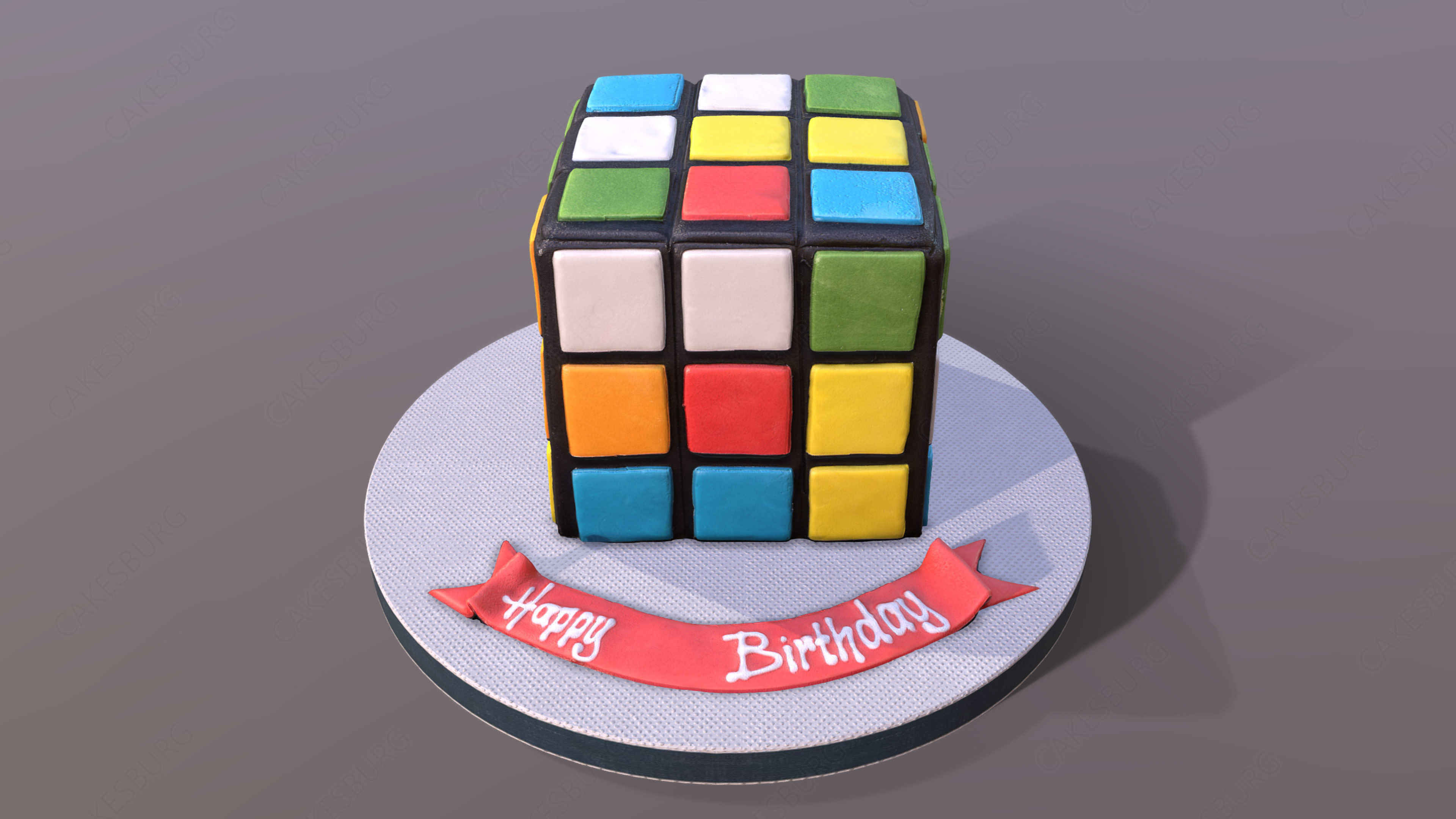 3D model Rubiks Cube Cake VR / AR / low-poly | CGTrader