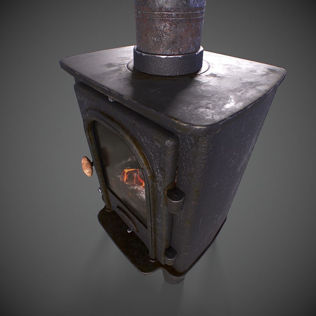 3D model Log Burner VR / AR / low-poly | CGTrader