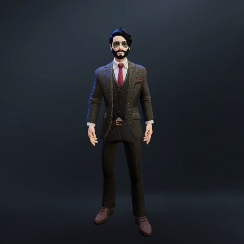 Action Model Man GLB file free VR / AR / low-poly 3D model rigged ...