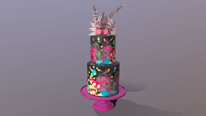 3D model Elegant Galaxy Wedding Cake VR / AR / low-poly | CGTrader