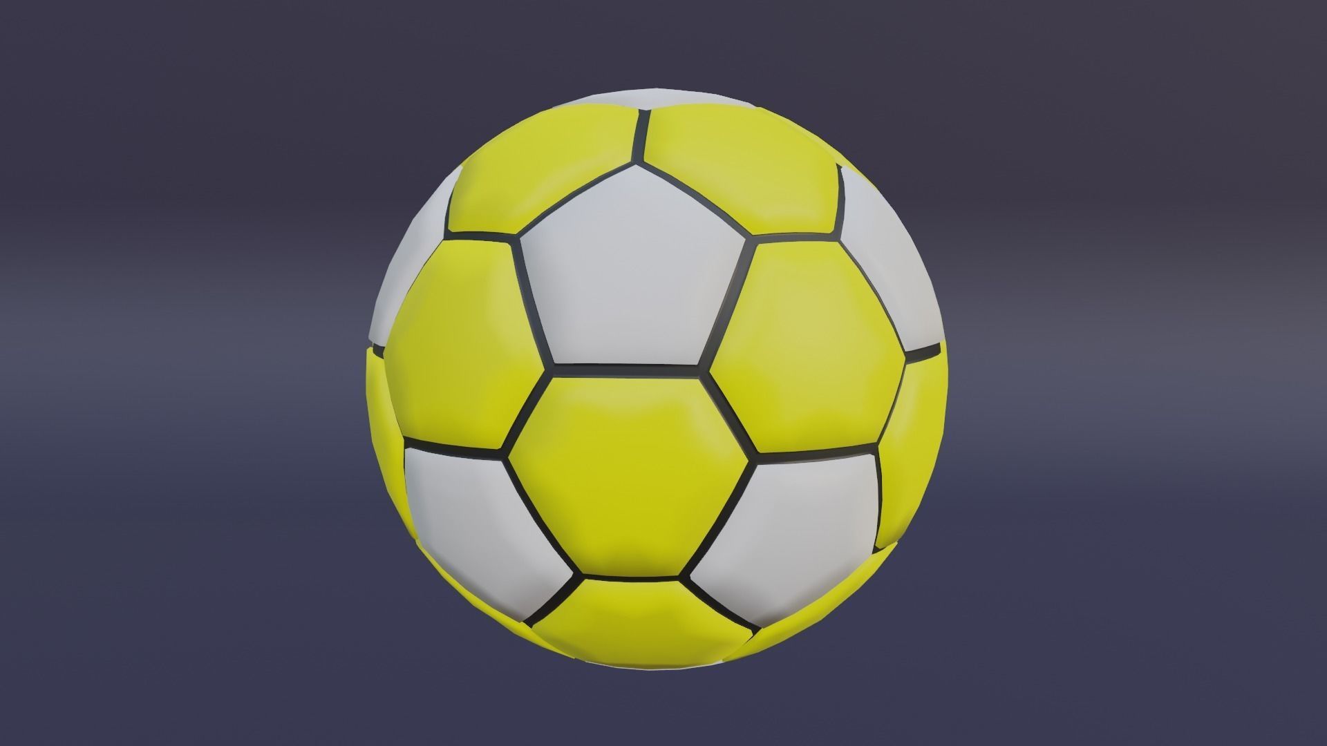 3D model Yellow Soccer Ball VR / AR / low-poly | CGTrader