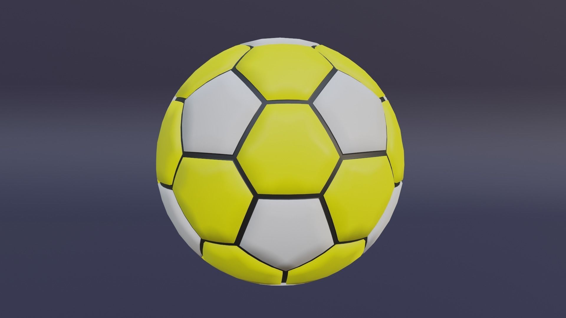 3D model Yellow Soccer Ball VR / AR / low-poly | CGTrader
