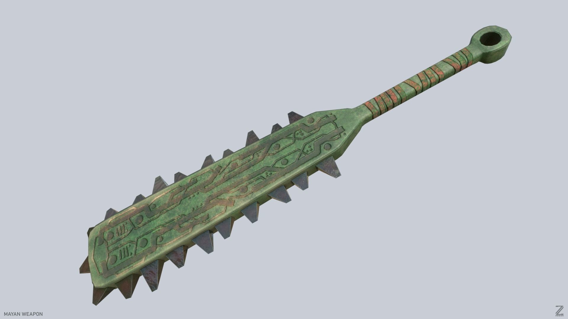3D model Mayan weapon VR / AR / low-poly | CGTrader