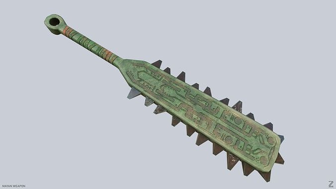 3D model Mayan weapon VR / AR / low-poly | CGTrader