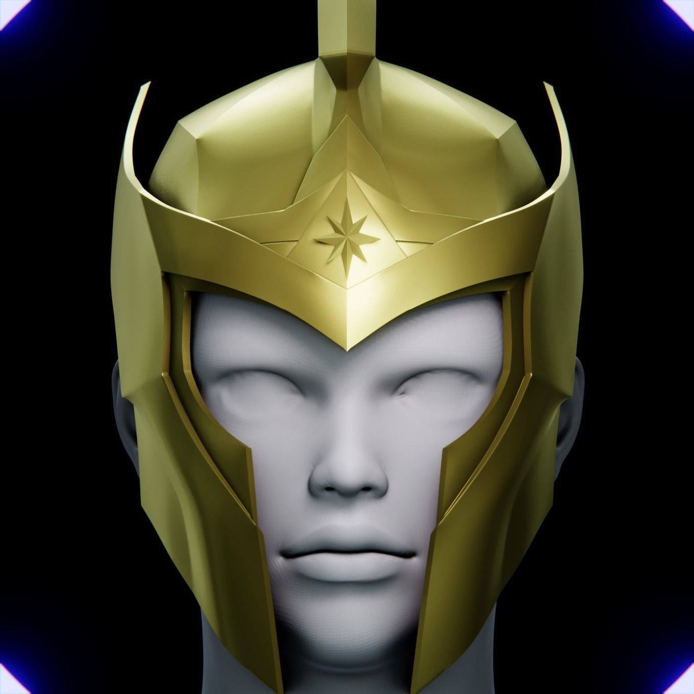 WONDER WOMAN SOLDIER HELMET V2 3D model 3D printable | CGTrader