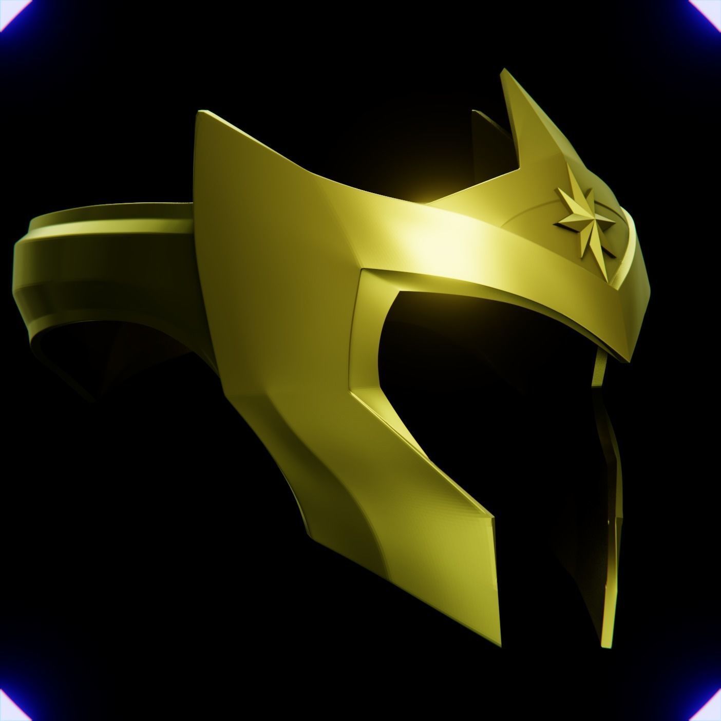 WONDER WOMAN SOLDIER HELMET V4 3D model 3D printable | CGTrader