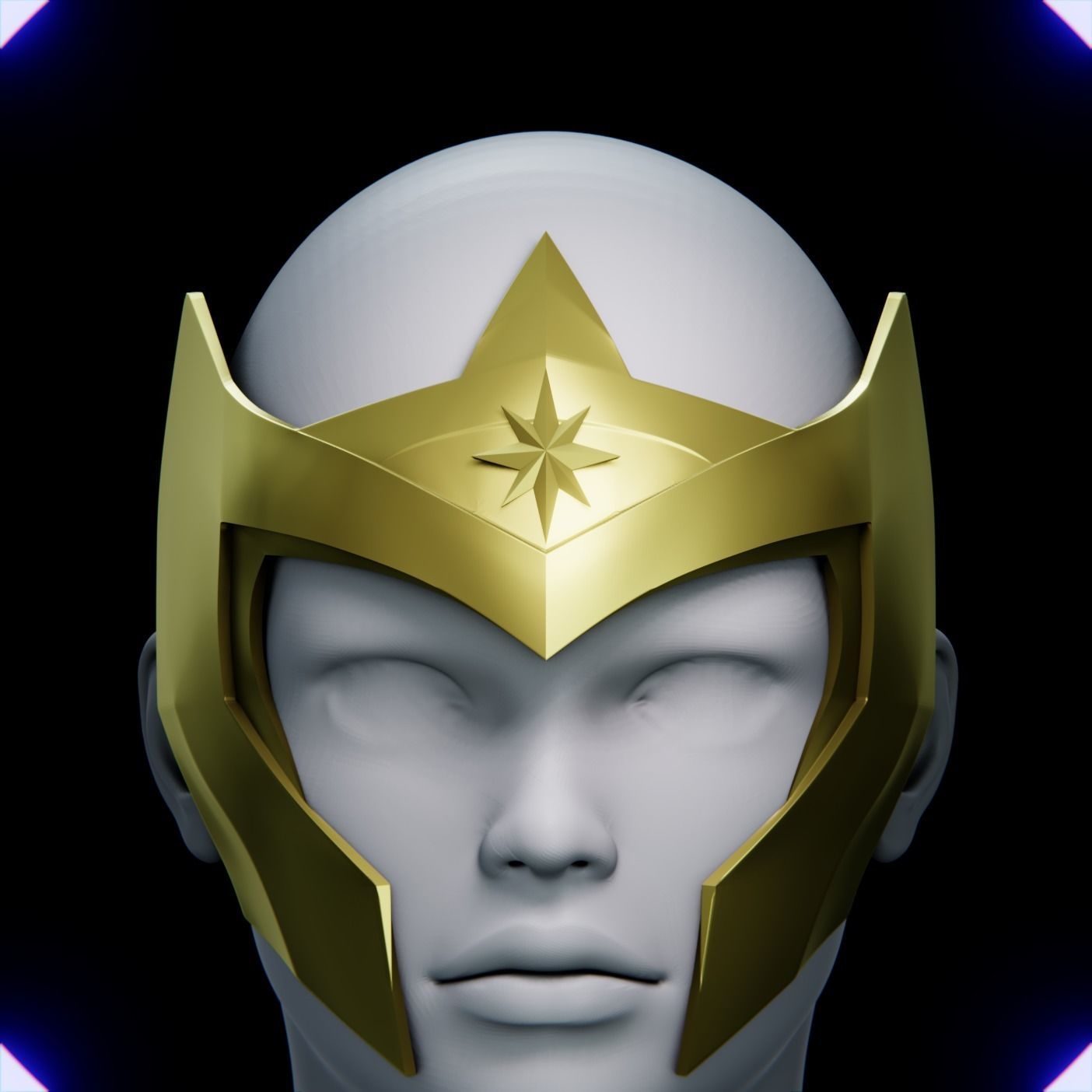 WONDER WOMAN SOLDIER HELMET V4 3D model 3D printable | CGTrader