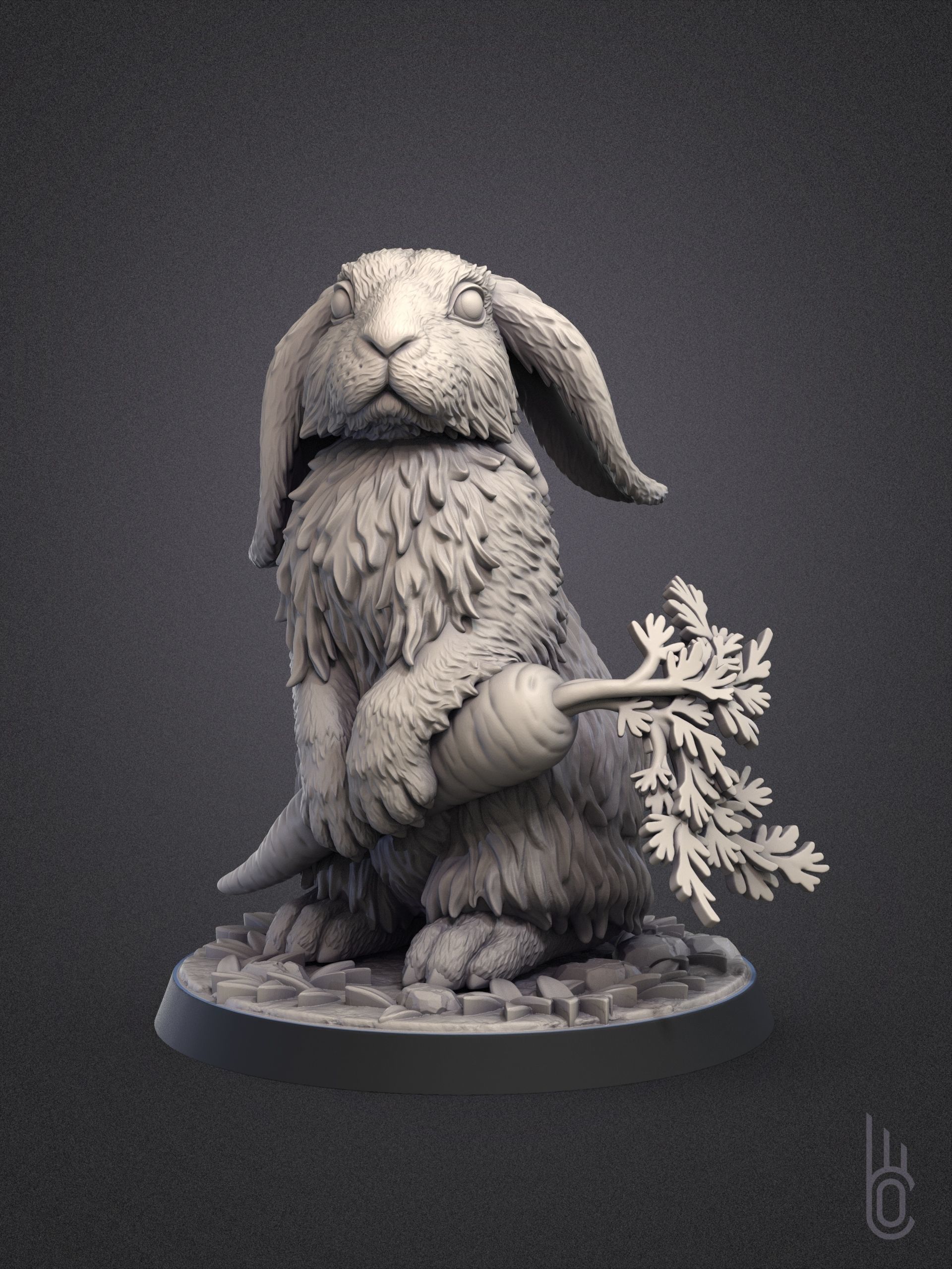 Rabbit 3D model 3D printable | CGTrader