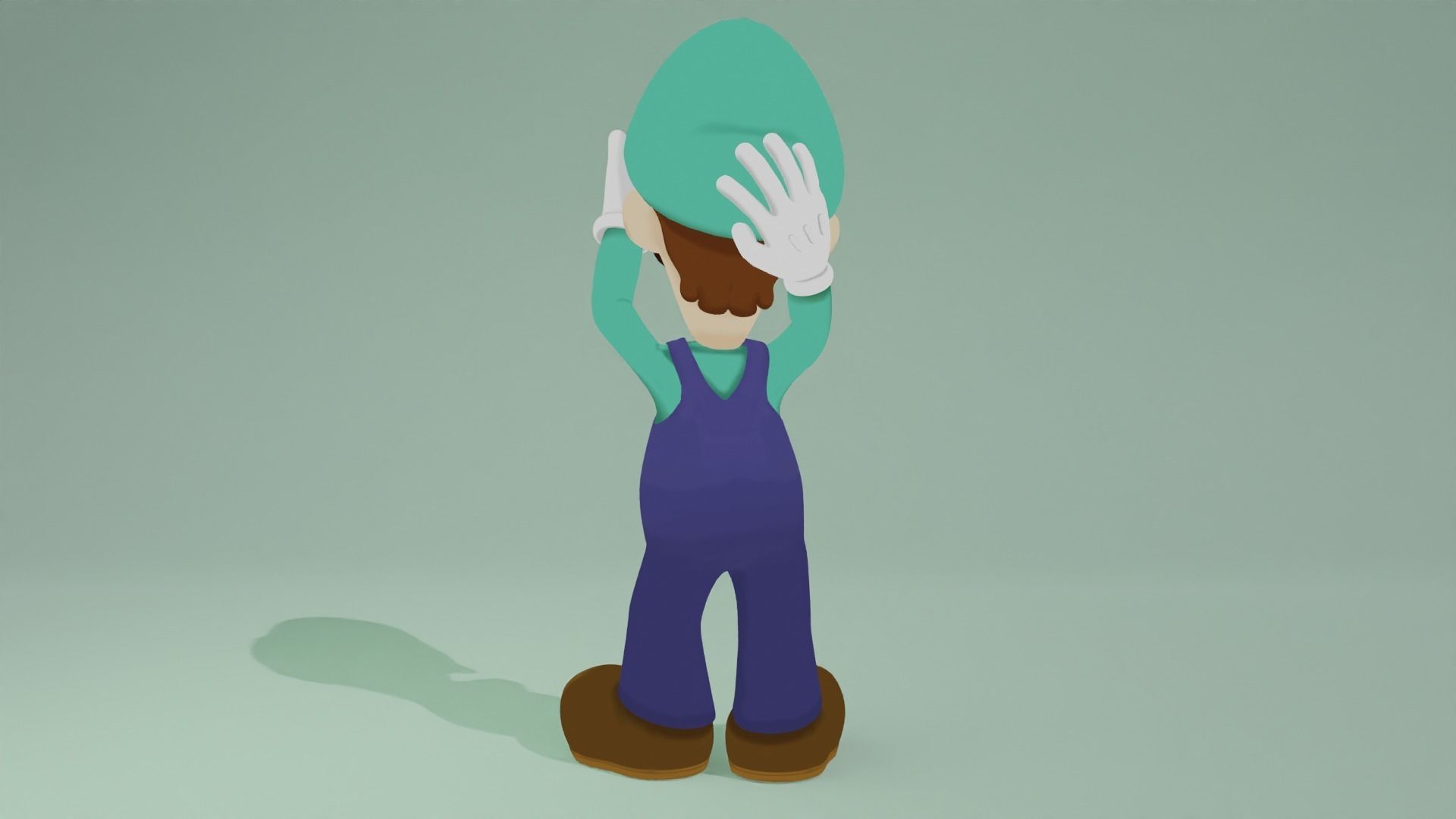 Mario Luigi and Starlow 3D model rigged | CGTrader
